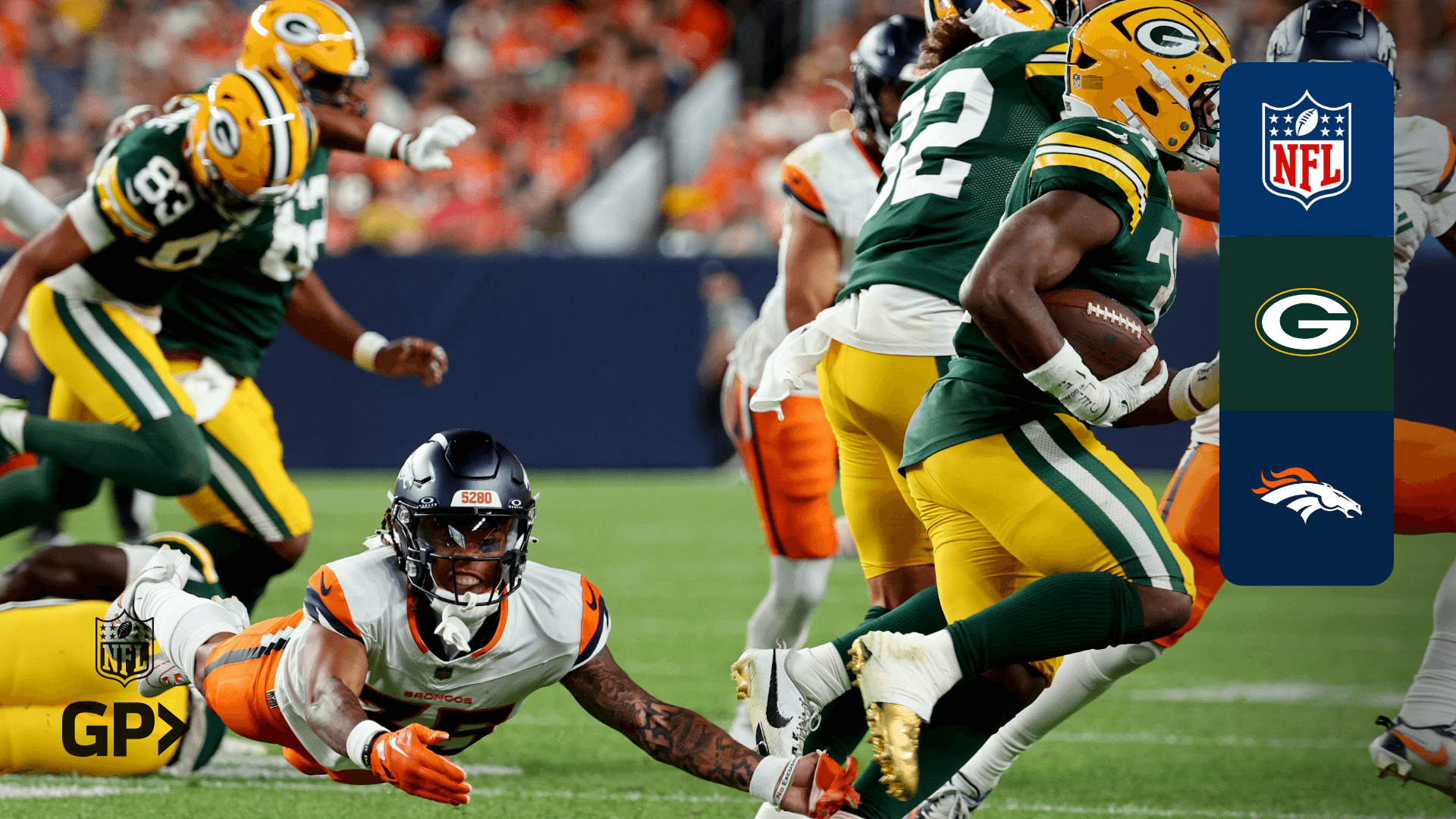 شاهد البث المباشر لـ Packers @ Broncos | DAZN EG