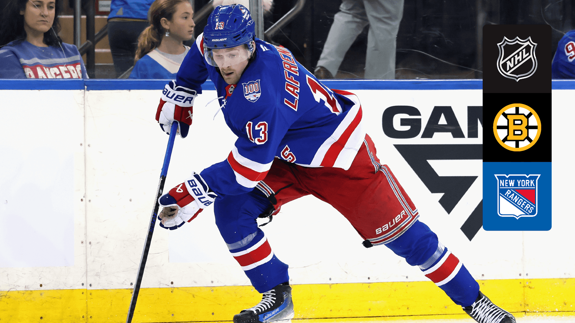 Watch Bruins @ Rangers Live Stream Online | DAZN HU