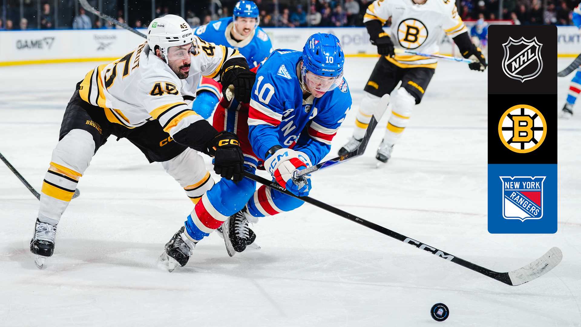 Watch Bruins @ Rangers Live Stream Online | DAZN GB