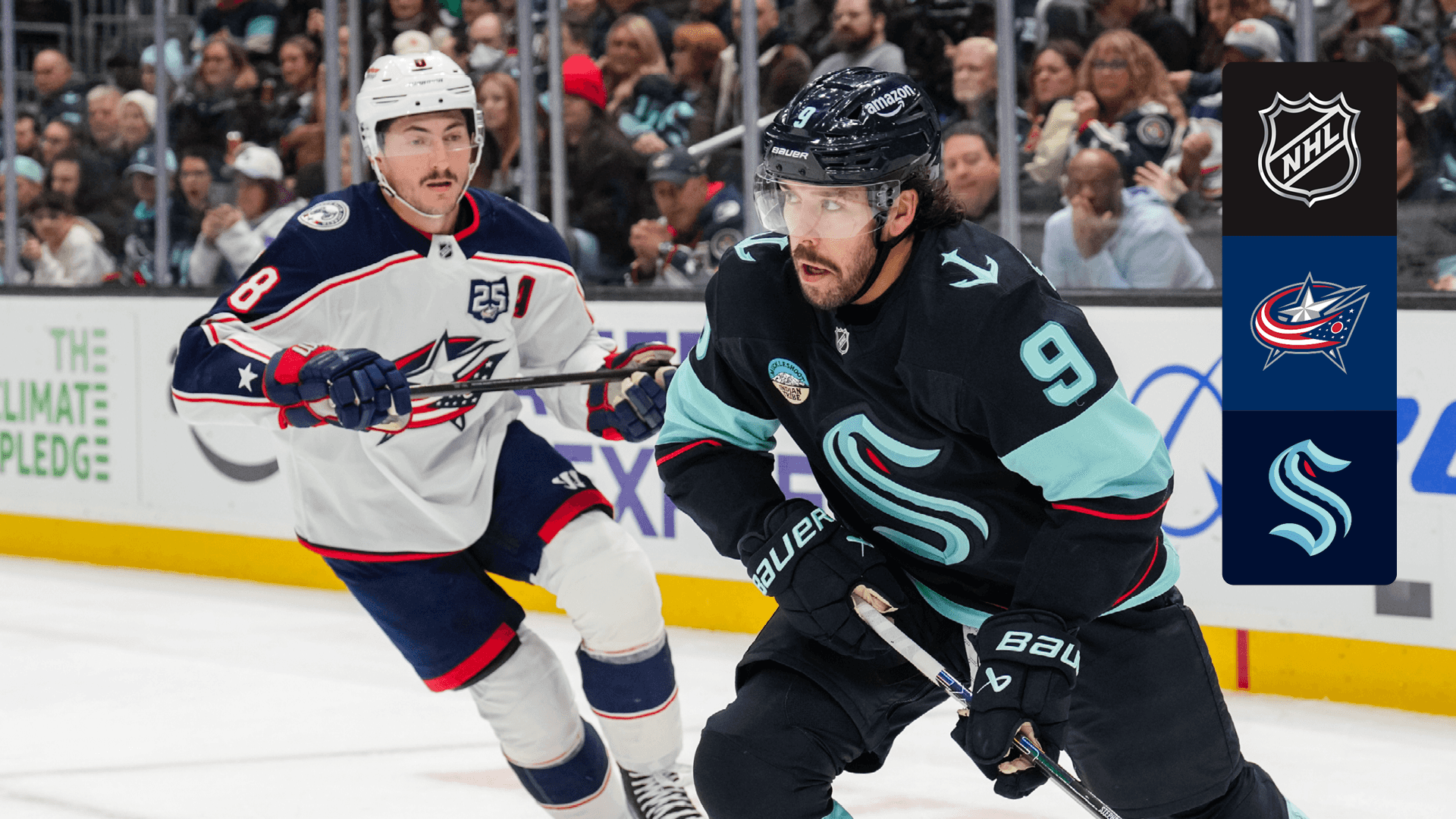 Watch Blue Jackets @ Kraken Live Stream Online | DAZN ZA