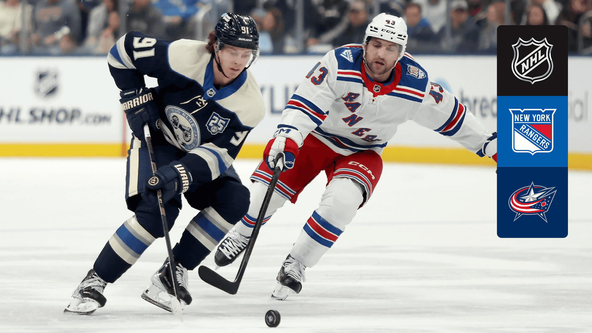 Watch Rangers @ Blue Jackets Live Stream Online | DAZN SX