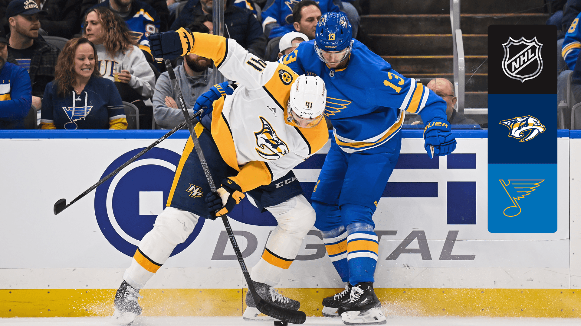 Watch Predators @ Blues Live Stream Online | DAZN KW