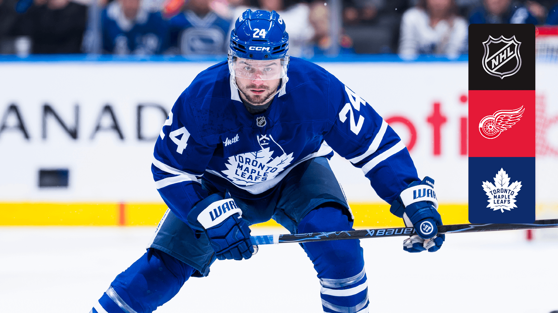 شاهد البث المباشر لـ Red Wings @ Maple leafs | DAZN SA