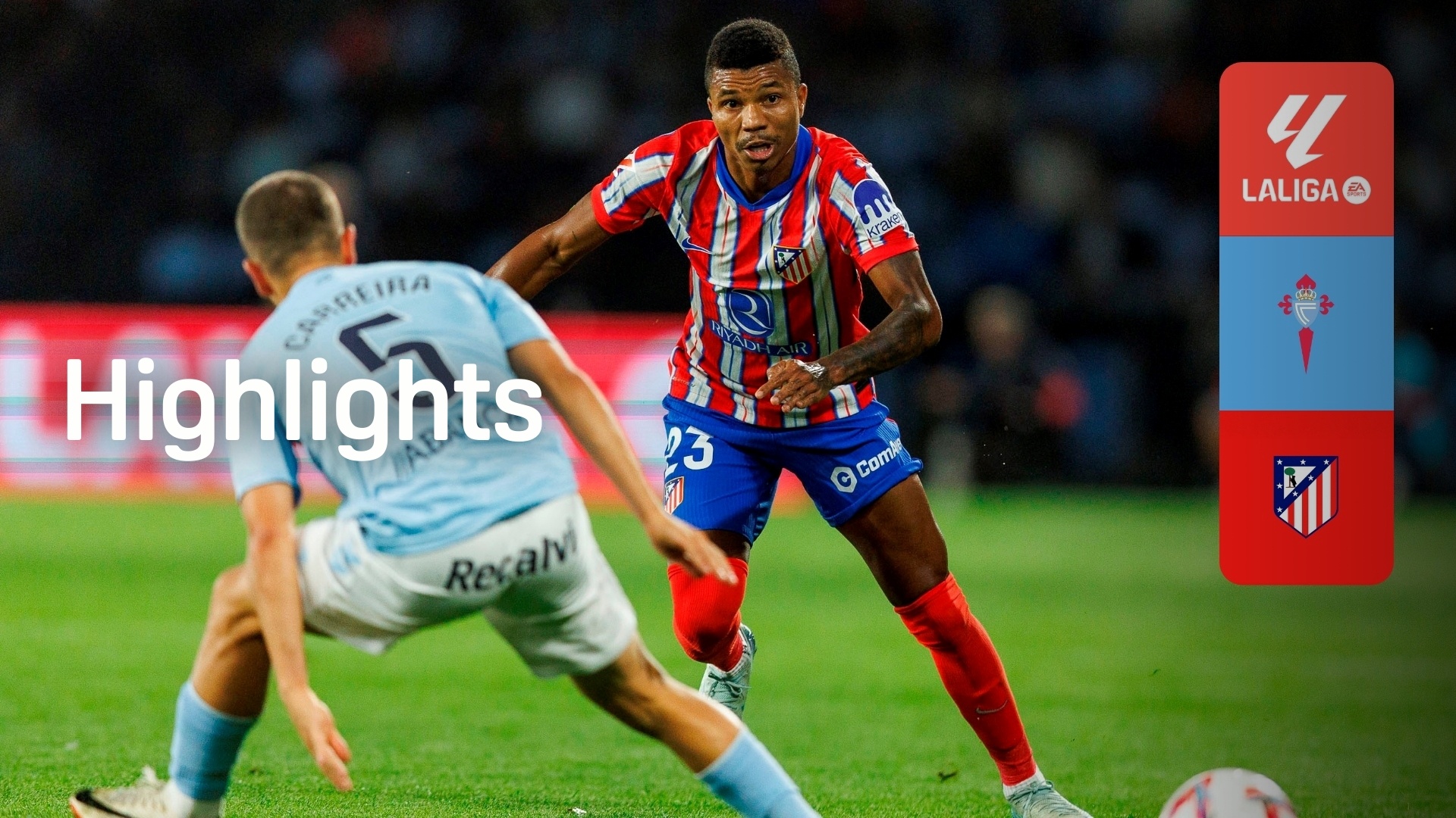 Watch Celta de Vigo v Atlético Madrid Online | DAZN TW