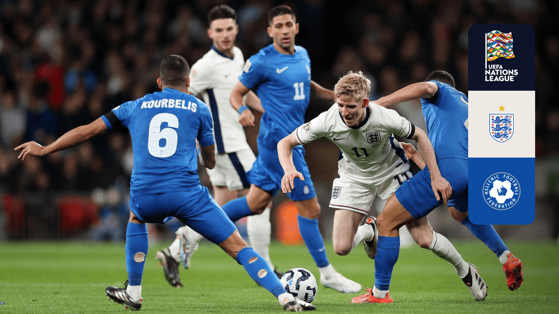 Watch England - Greece Live Stream | DAZN DE