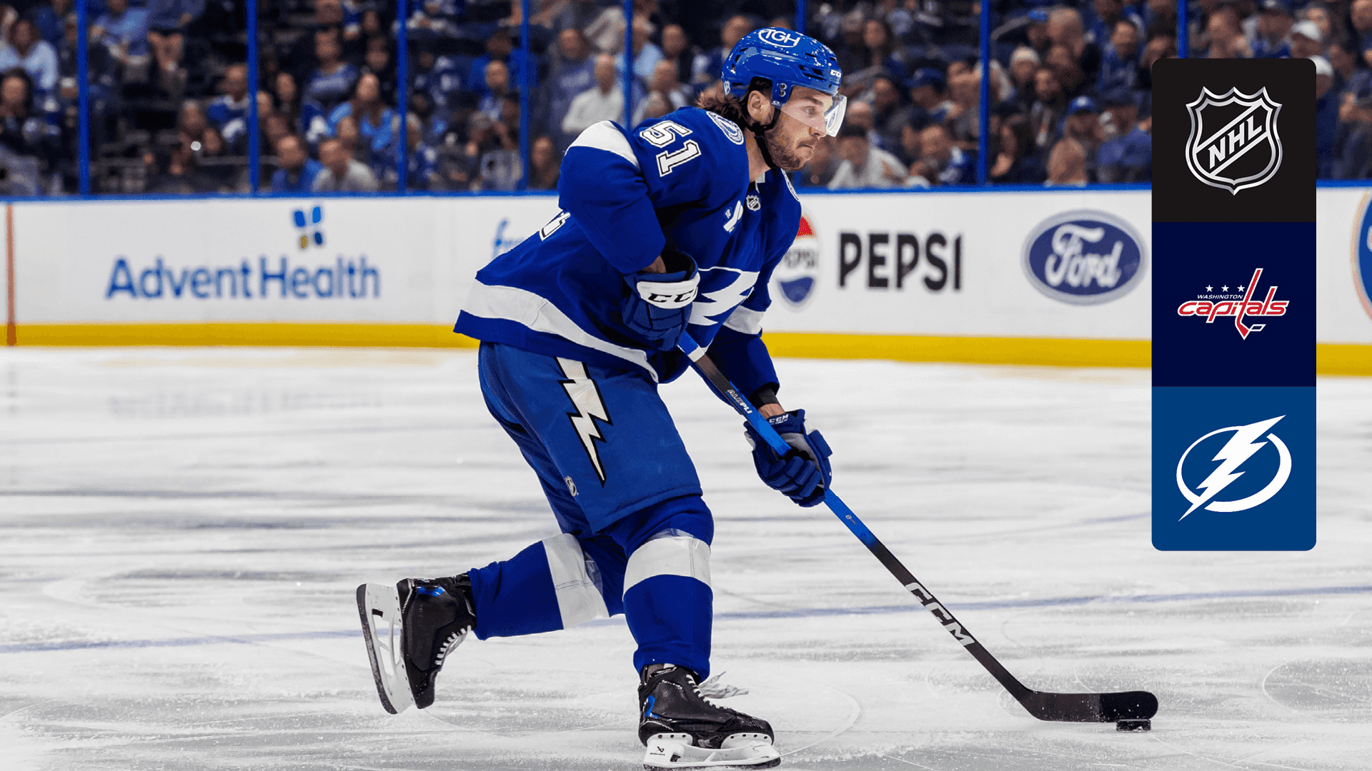 Watch Capitals @ Lightning Live Stream Online | DAZN YT
