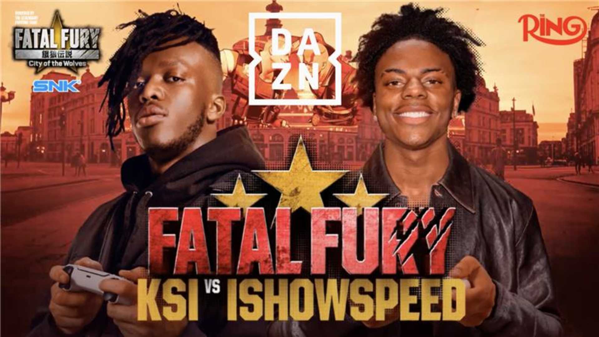 Watch KSI vs. Speed: Fatal Fury City of the Wolves Live Stream | DAZN DJ