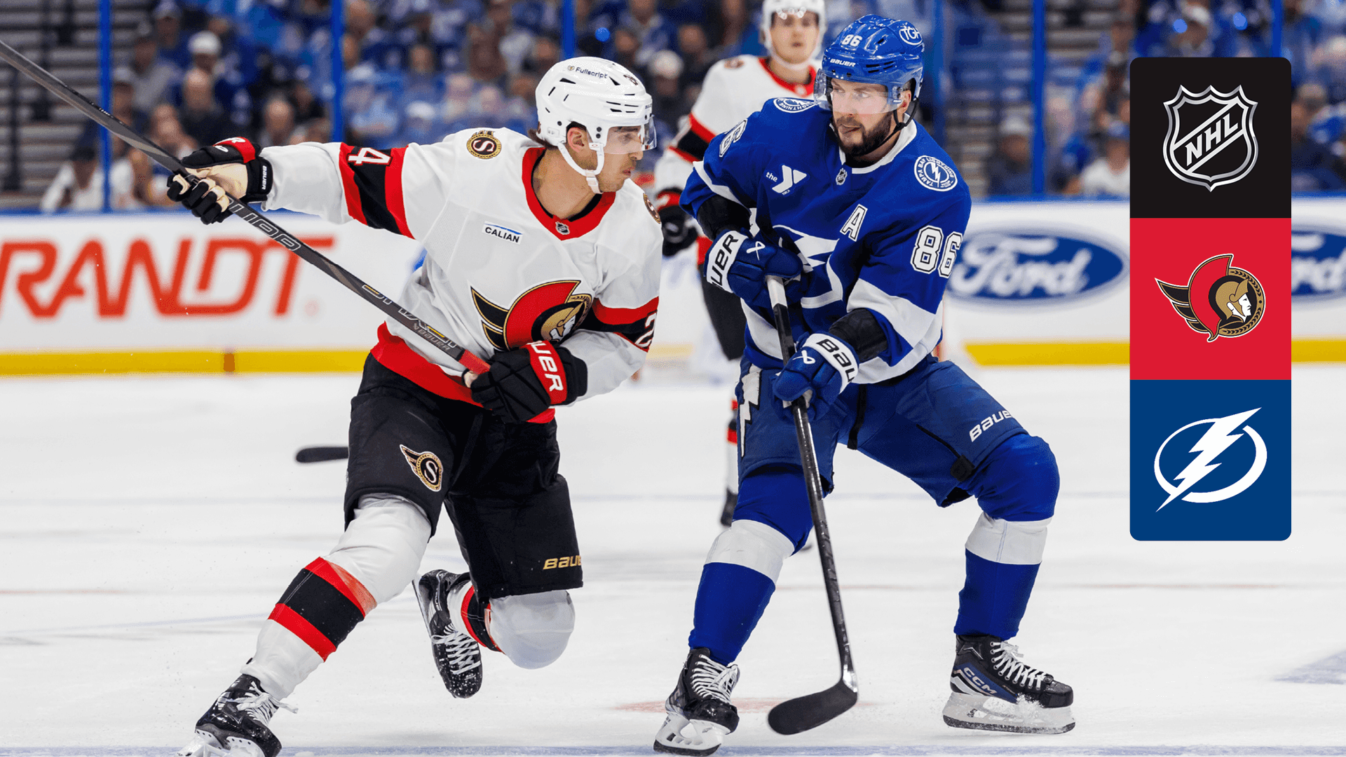 Watch Senators @ Lightning Live Stream Online | DAZN YT
