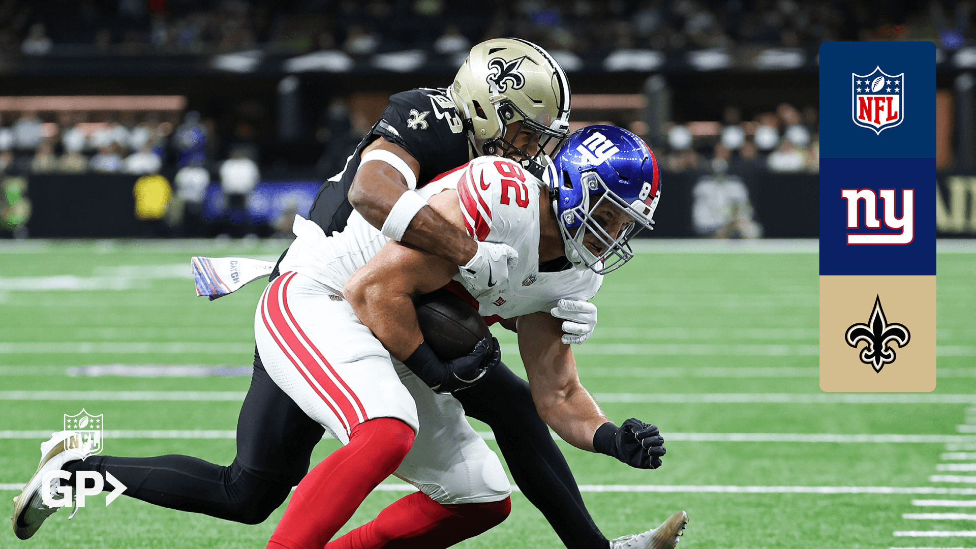 Regardez les diffusions en direct de Giants @ Saints | DAZN BE
