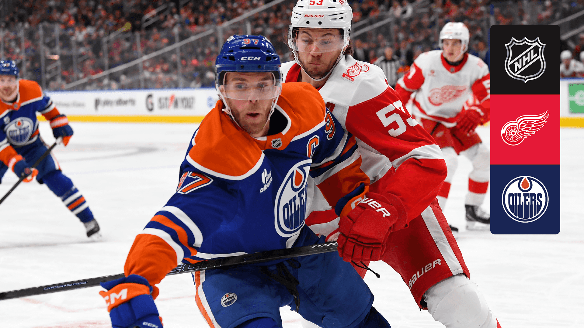 Watch Red Wings @ Oilers Live Stream Online | DAZN AE