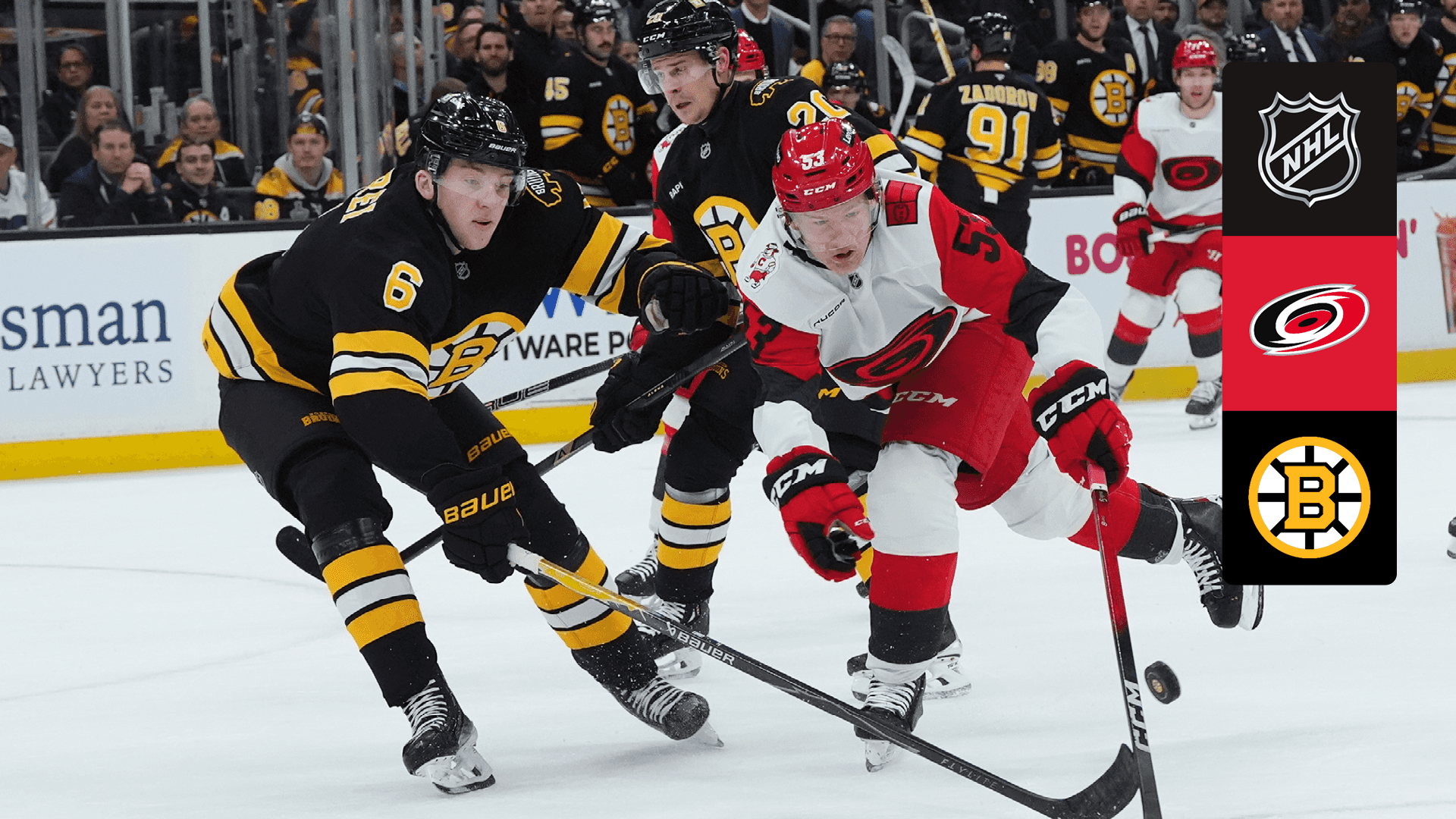 Watch Hurricanes @ Bruins Live Stream Online | DAZN EE