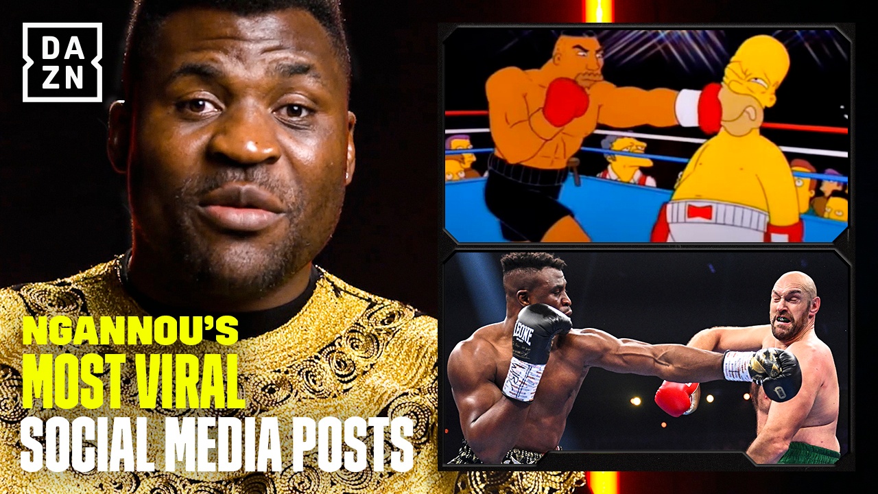 Watch Ngannou Reacts to Most Viral Posts Online | DAZN GB