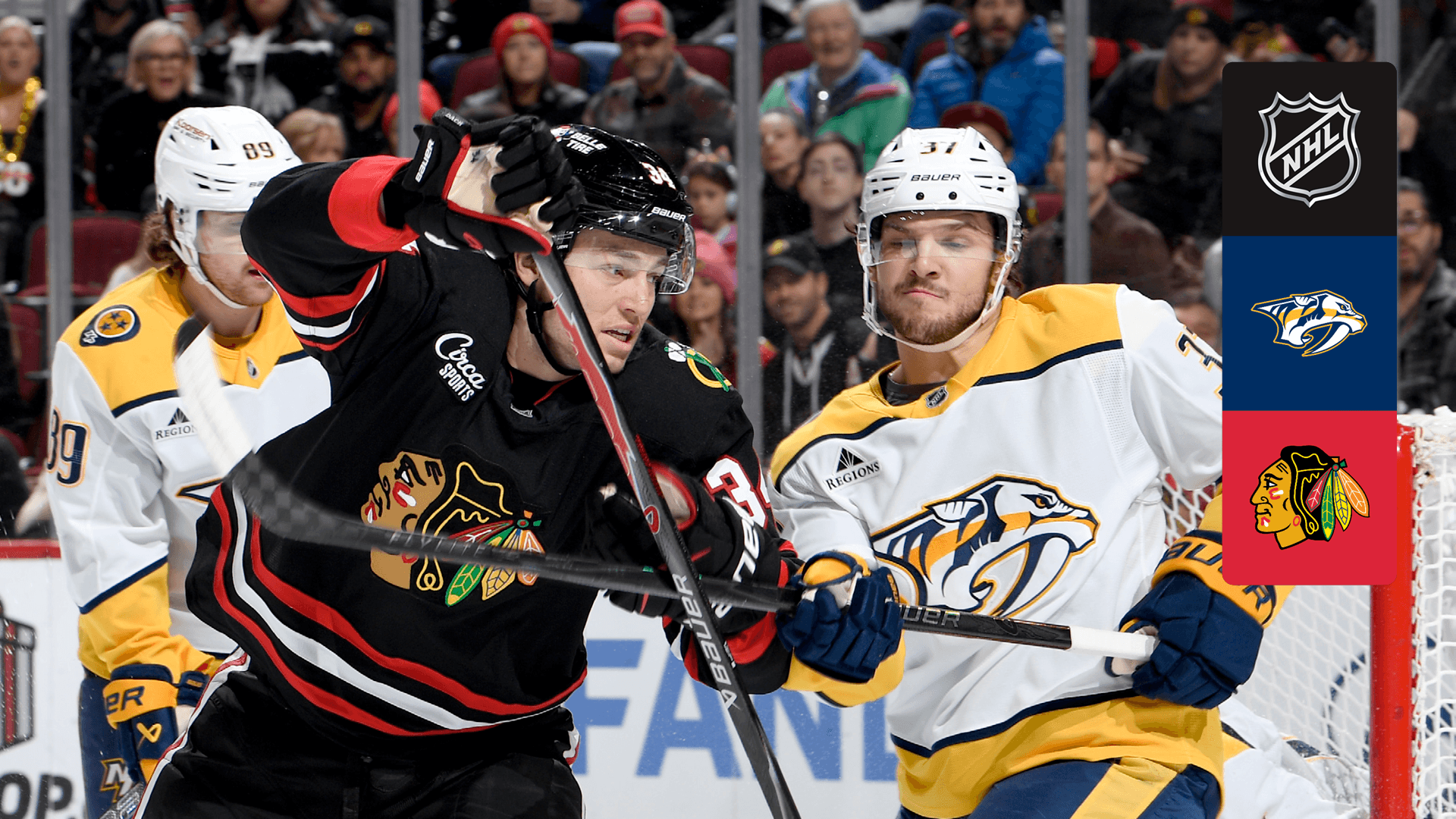 Watch Predators @ Blackhawks Live Stream Online | DAZN QA