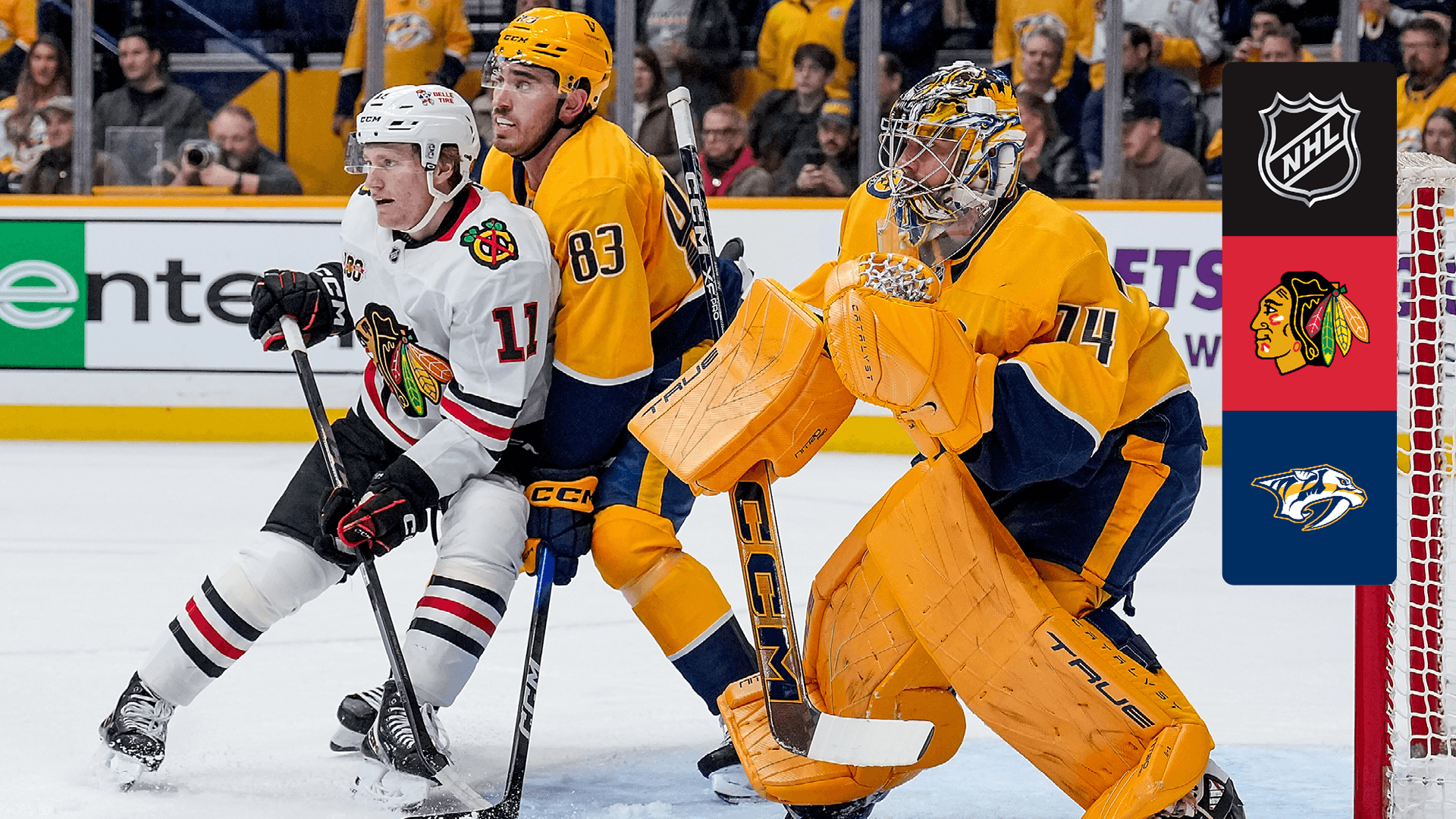 Watch Blackhawks @ Predators Live Stream Online | DAZN CK