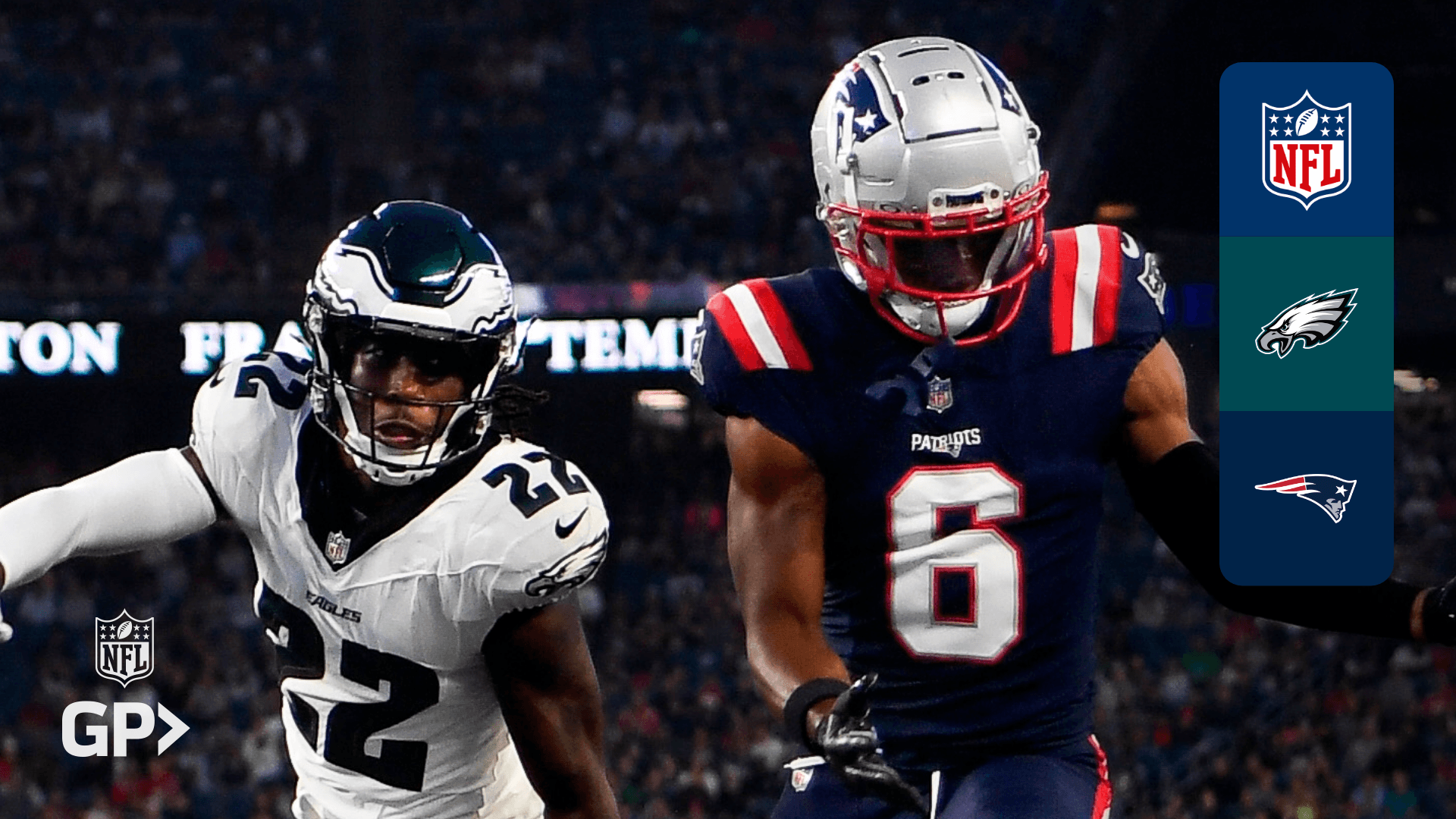 شاهد البث المباشر لـ Eagles @ Patriots | DAZN SA