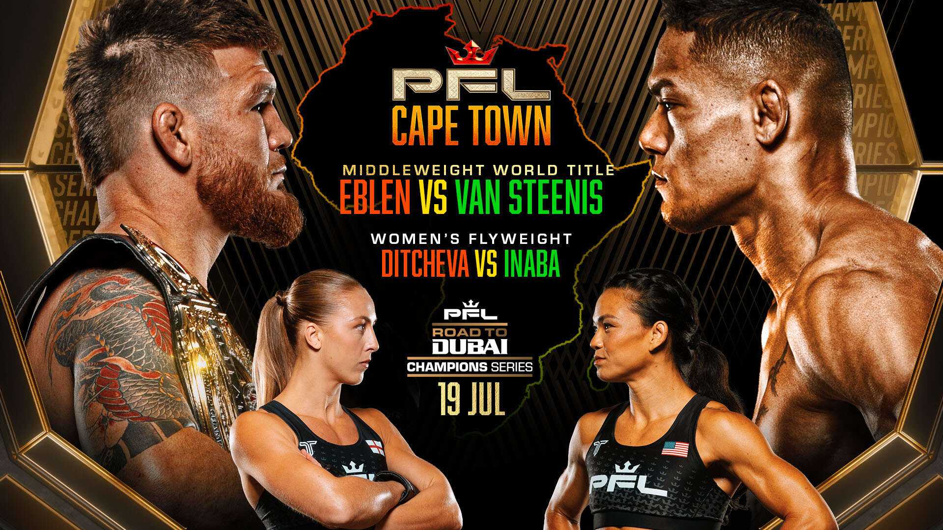 PFL Champions Series | Kapstadt Live Stream | Jetzt Anmelden | DAZN DE