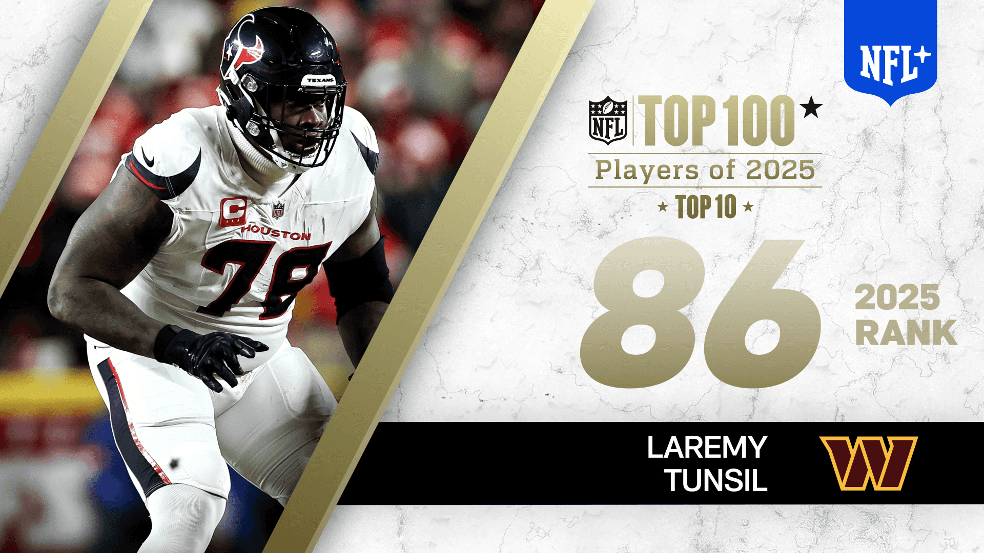 觀看 NFL Top 100 Players of 2025: No. 86 - Laremy Tunsil 線上直播串流 | DAZN TW