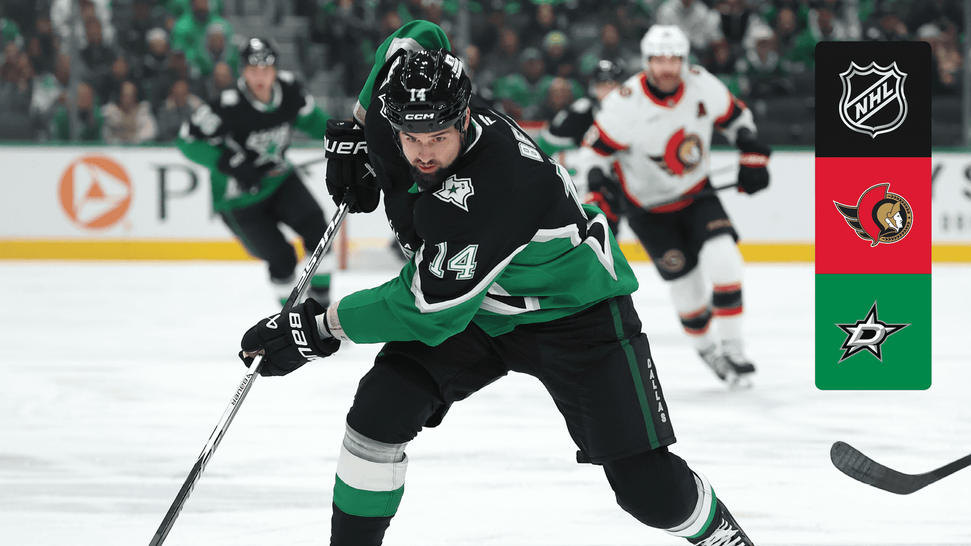 Watch Senators @ Stars Live Stream Online | DAZN LB