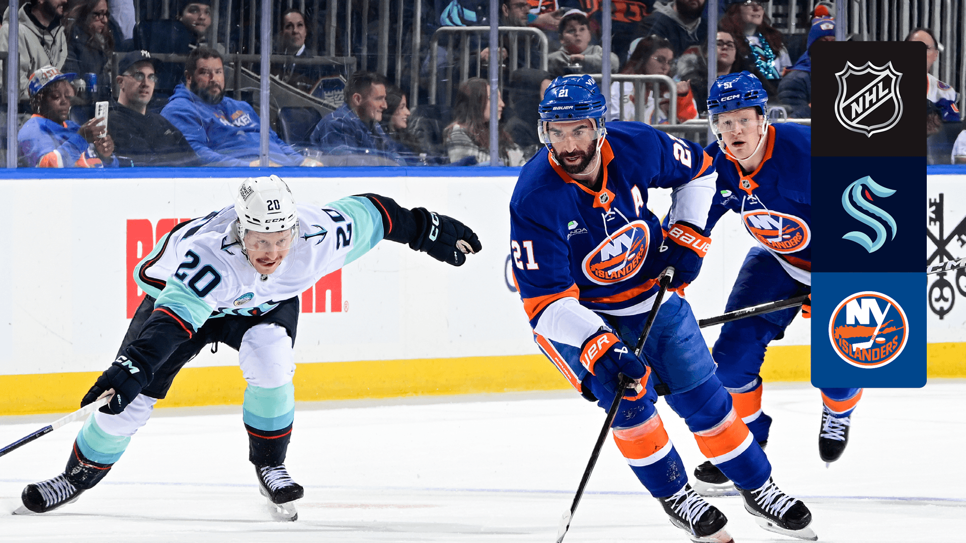 شاهد البث المباشر لـ Kraken @ Islanders | DAZN MA