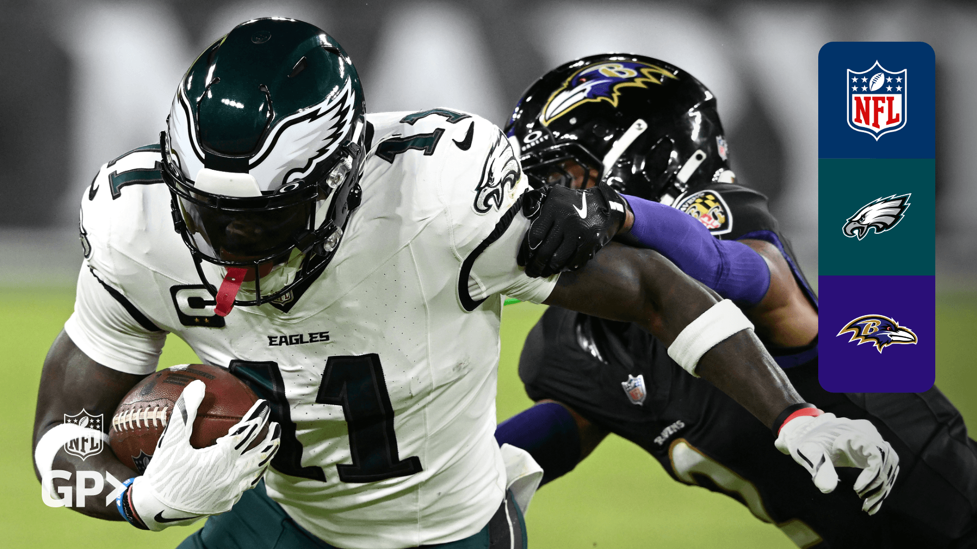 شاهد البث المباشر لـ Eagles @ Ravens | DAZN PS