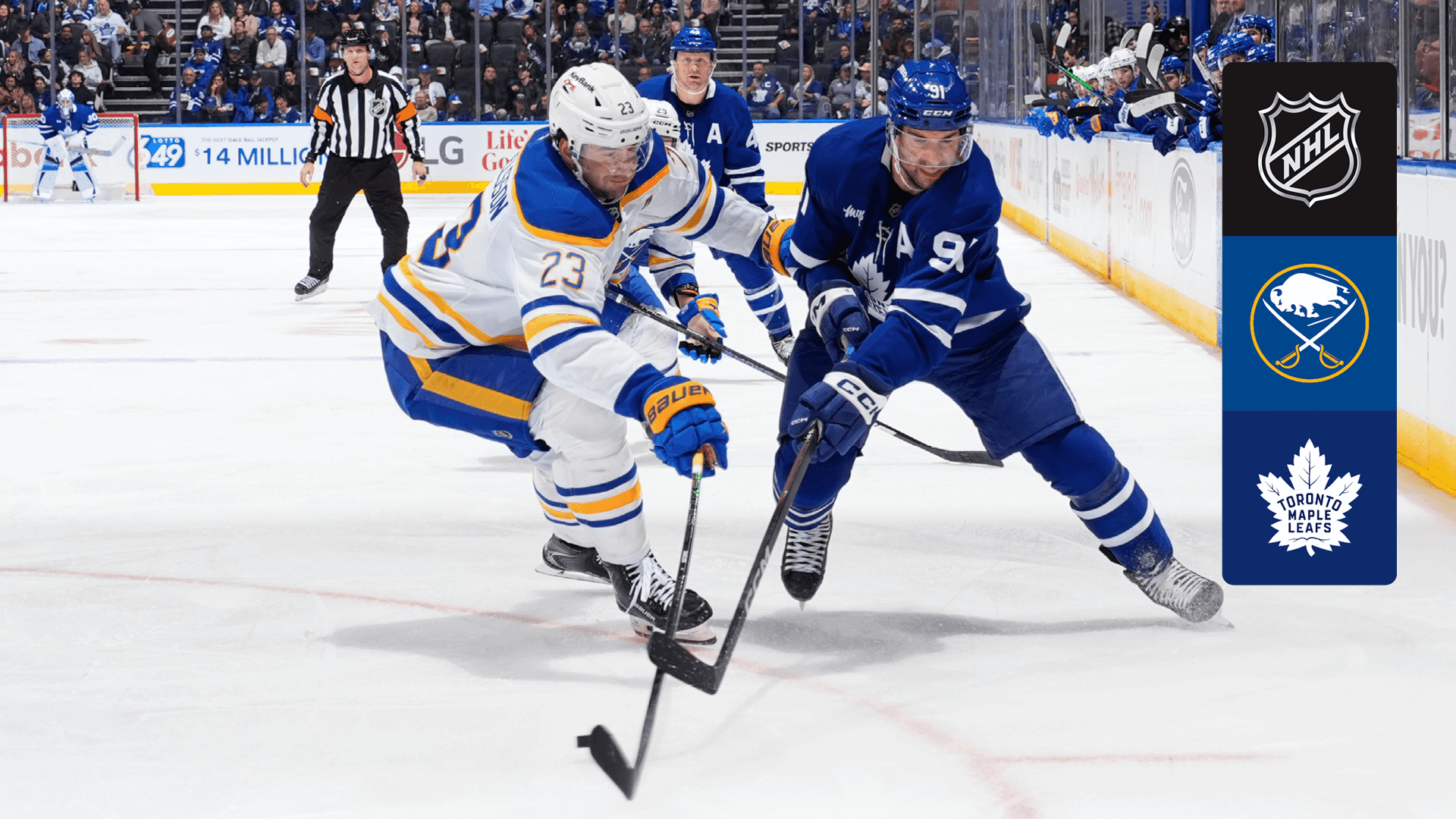 Watch Sabres @ Maple Leafs (Away Broadcast) Live Stream Online | DAZN IT