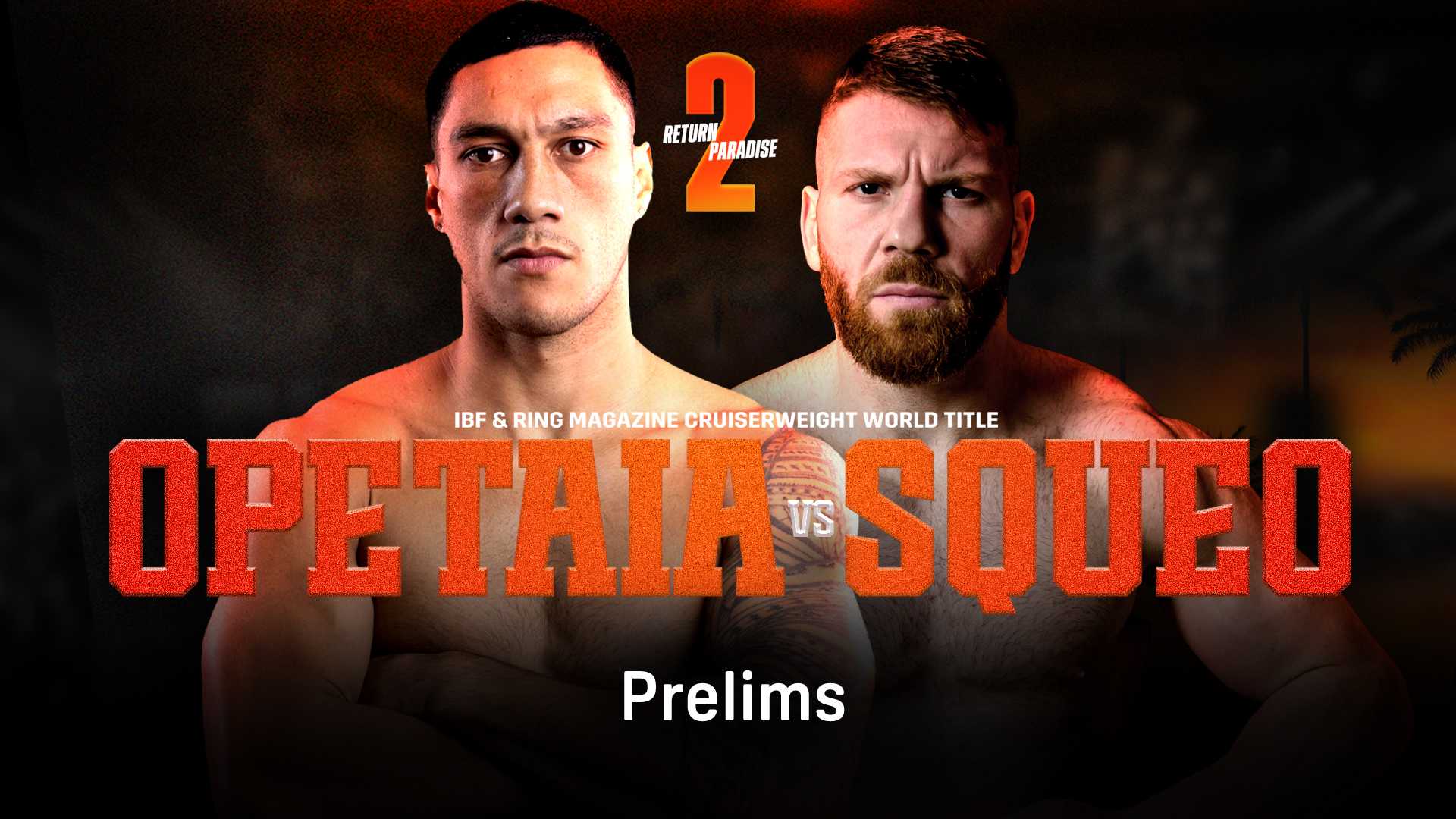 Watch Opetaia vs. Squeo: Prelims Live Stream | DAZN NZ