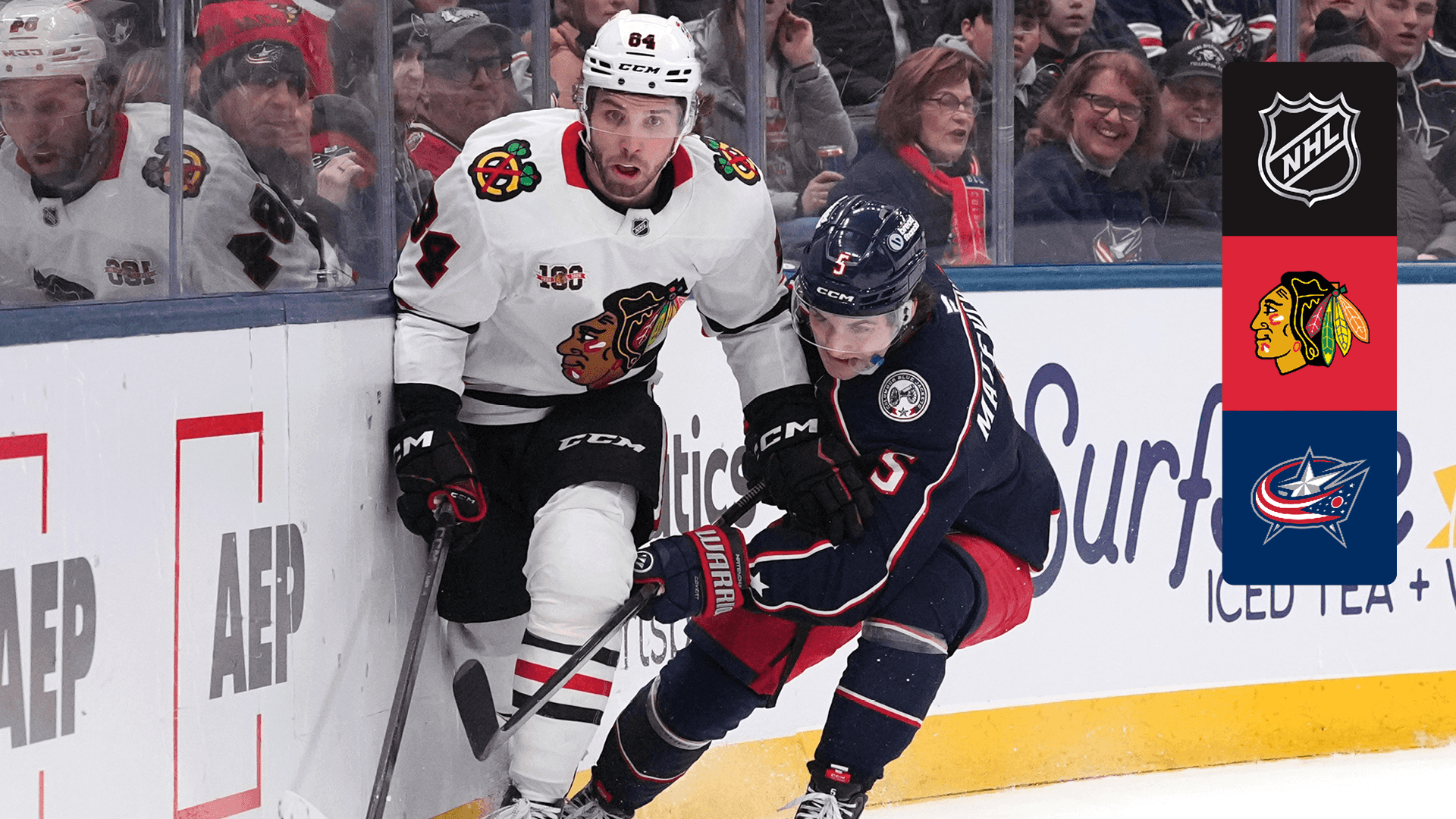 Regarder Blackhawks vs. Blue Jackets en Direct Live | DAZN FR