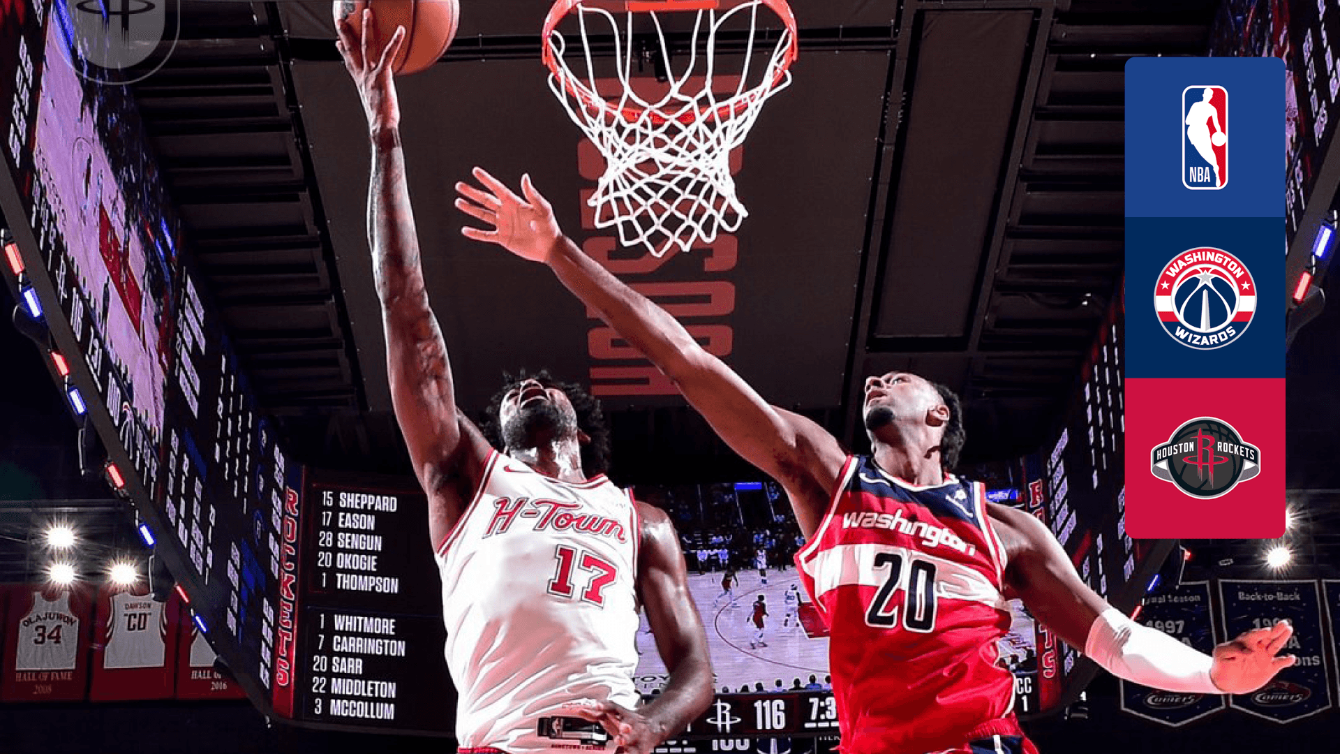 Watch Washington Wizards @ Houston Rockets Live Stream Online | DAZN ES