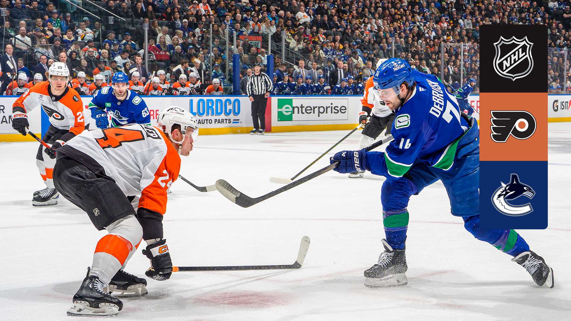 Watch Flyers @ Canucks Live Stream Online | DAZN AE