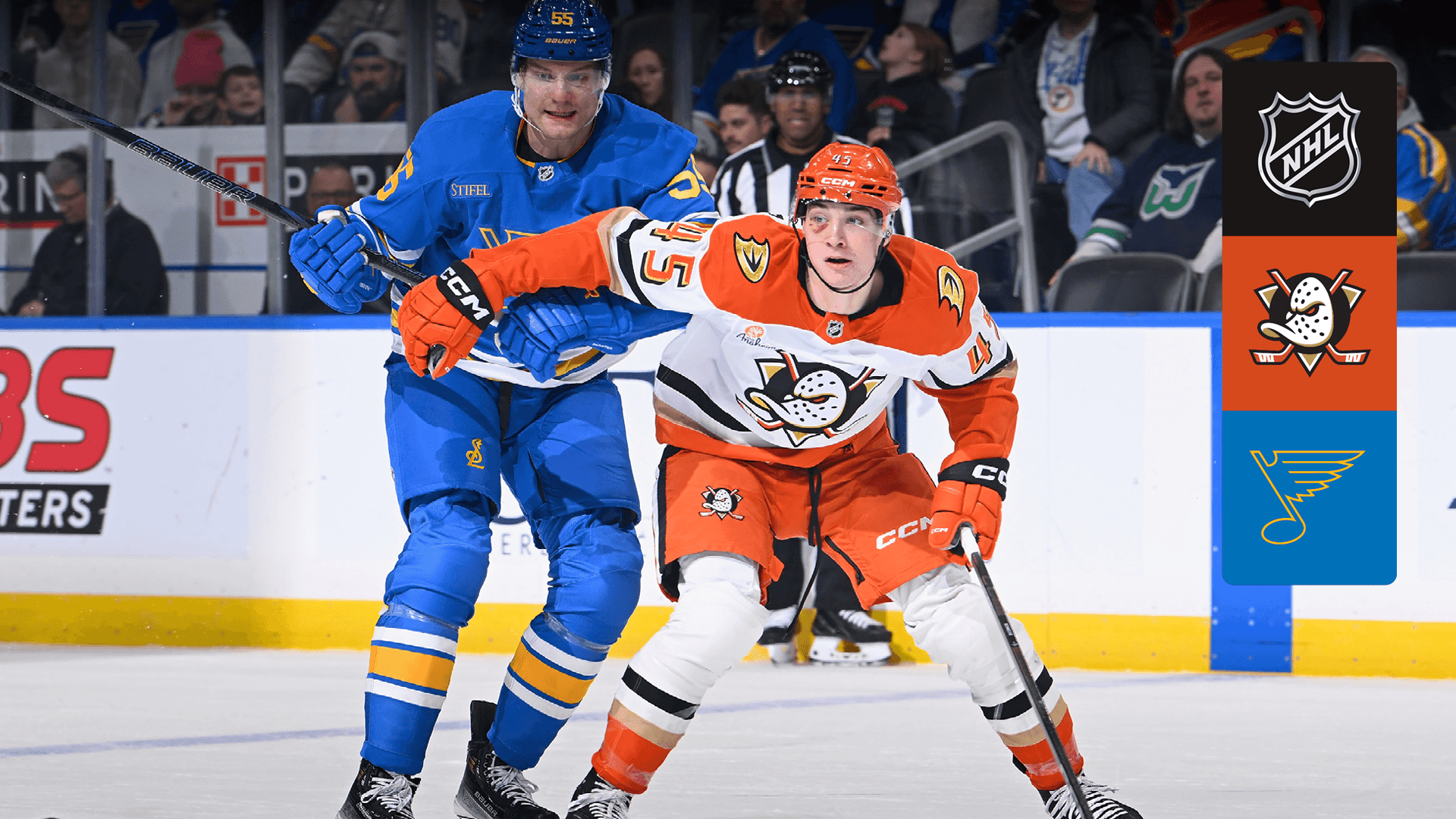 Ducks vs. Blues in Diretta Streaming | DAZN IT
