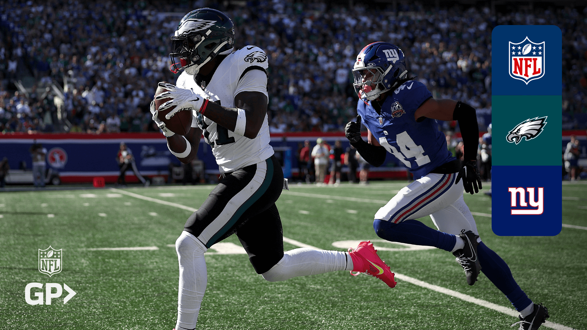 شاهد البث المباشر لـ Eagles @ Giants | DAZN DZ