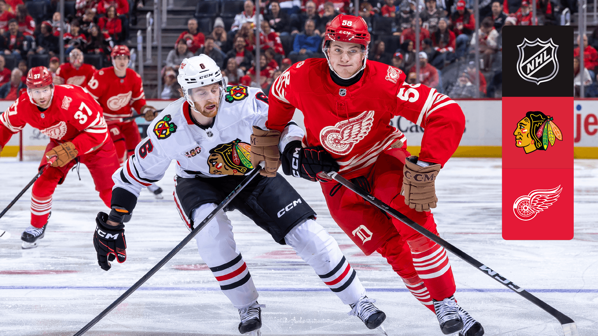 Watch Blackhawks @ Red Wings Live Stream Online | DAZN FR