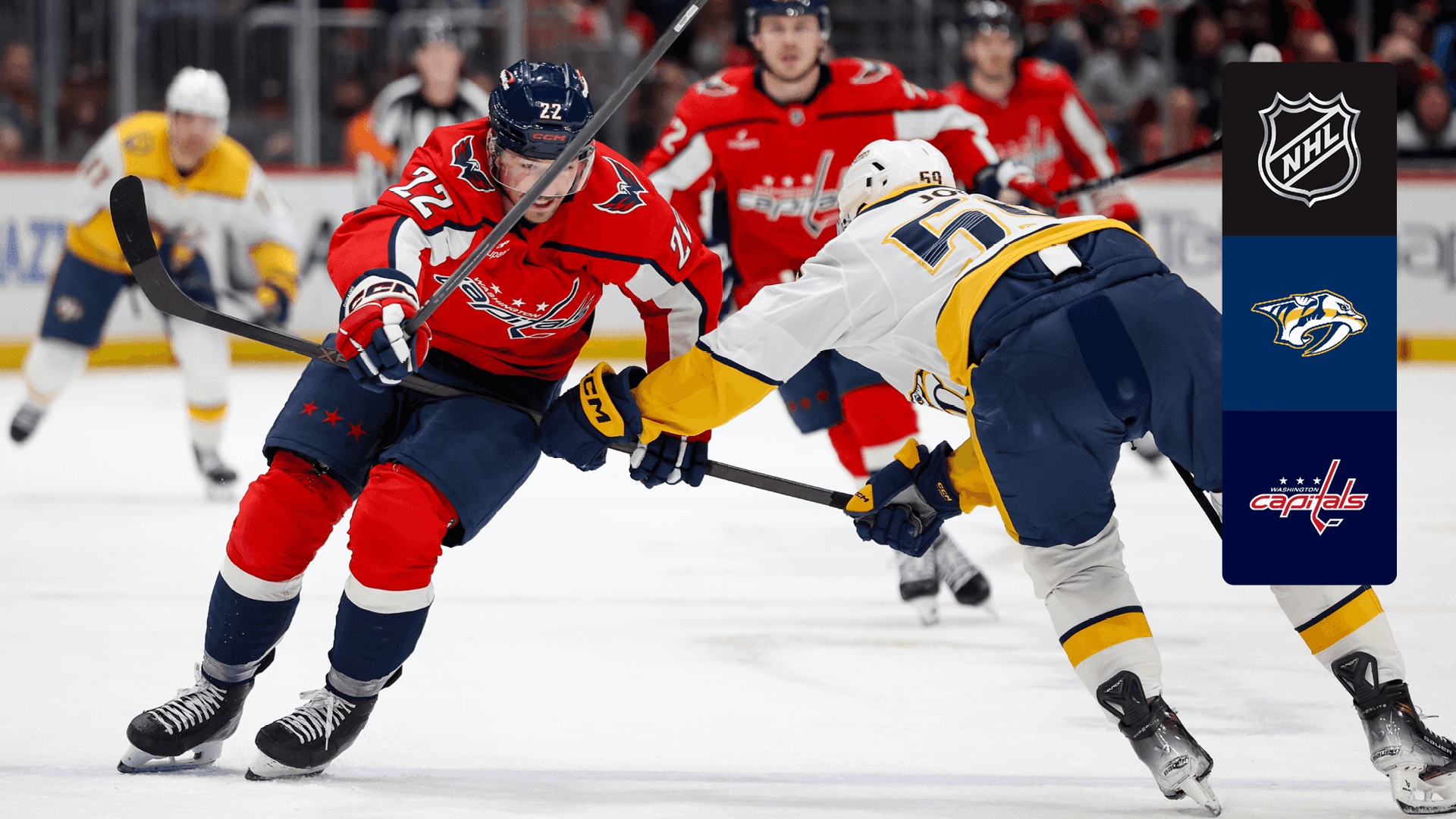 Watch Predators @ Capitals Live Stream Online | DAZN QA
