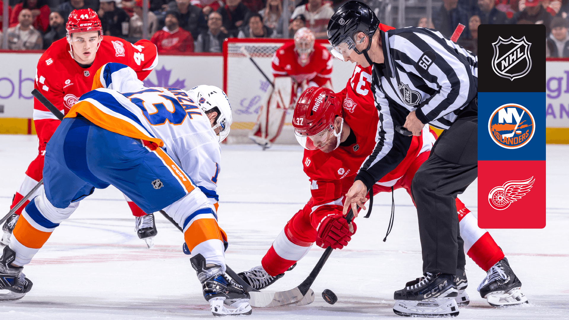 شاهد البث المباشر لـ Islanders @ Red Wings | DAZN MA