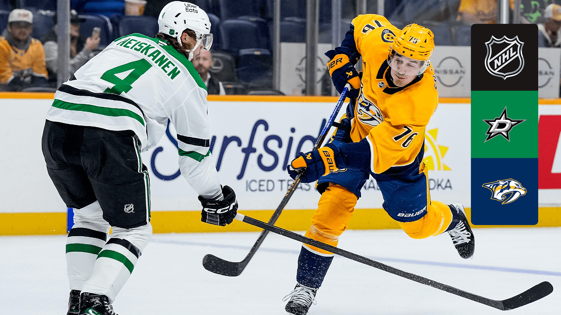 Watch Stars @ Predators (Away Broadcast) Live Stream Online | DAZN HR