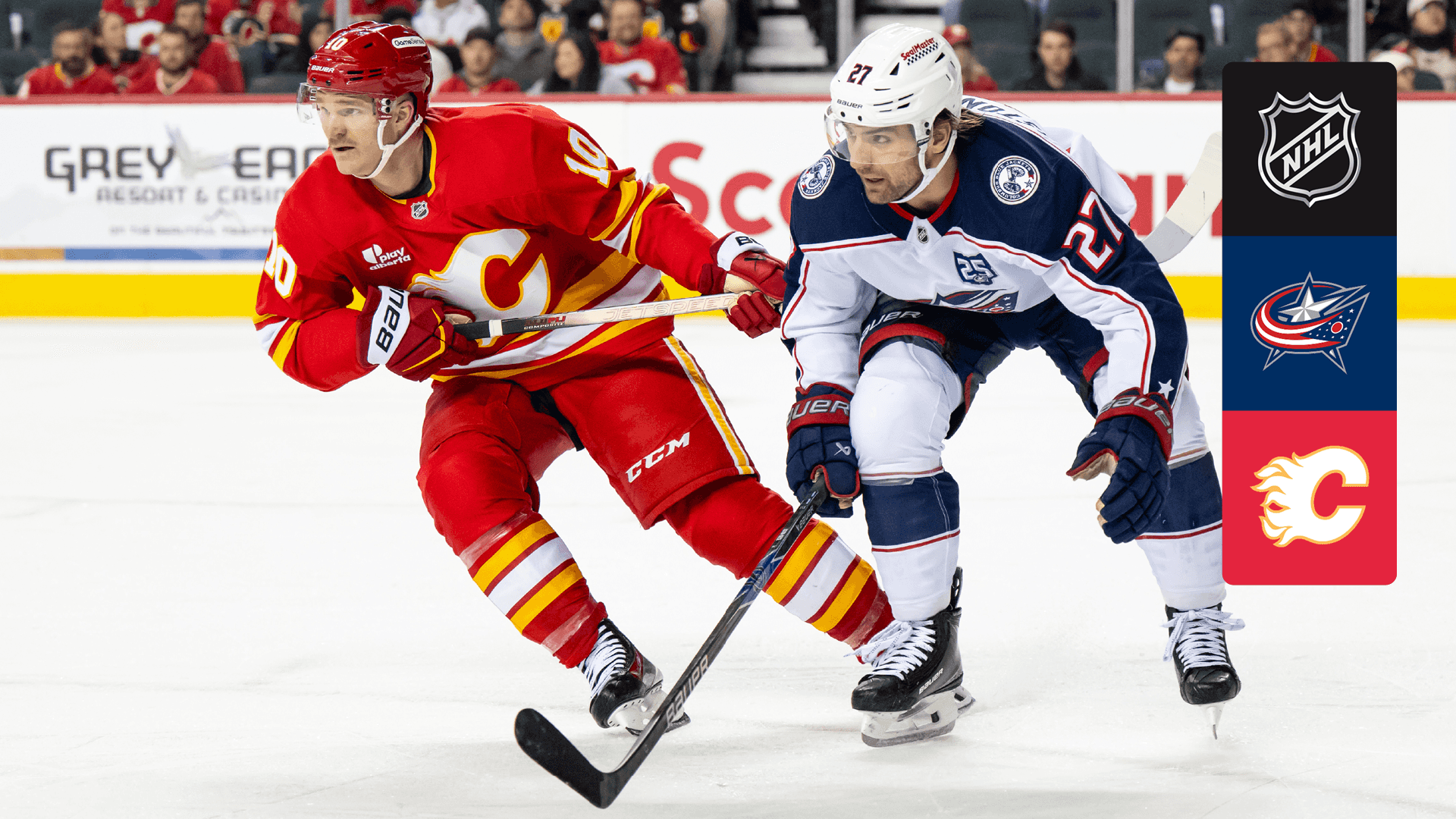 Watch Blue Jackets @ Flames Live Stream Online | DAZN FR