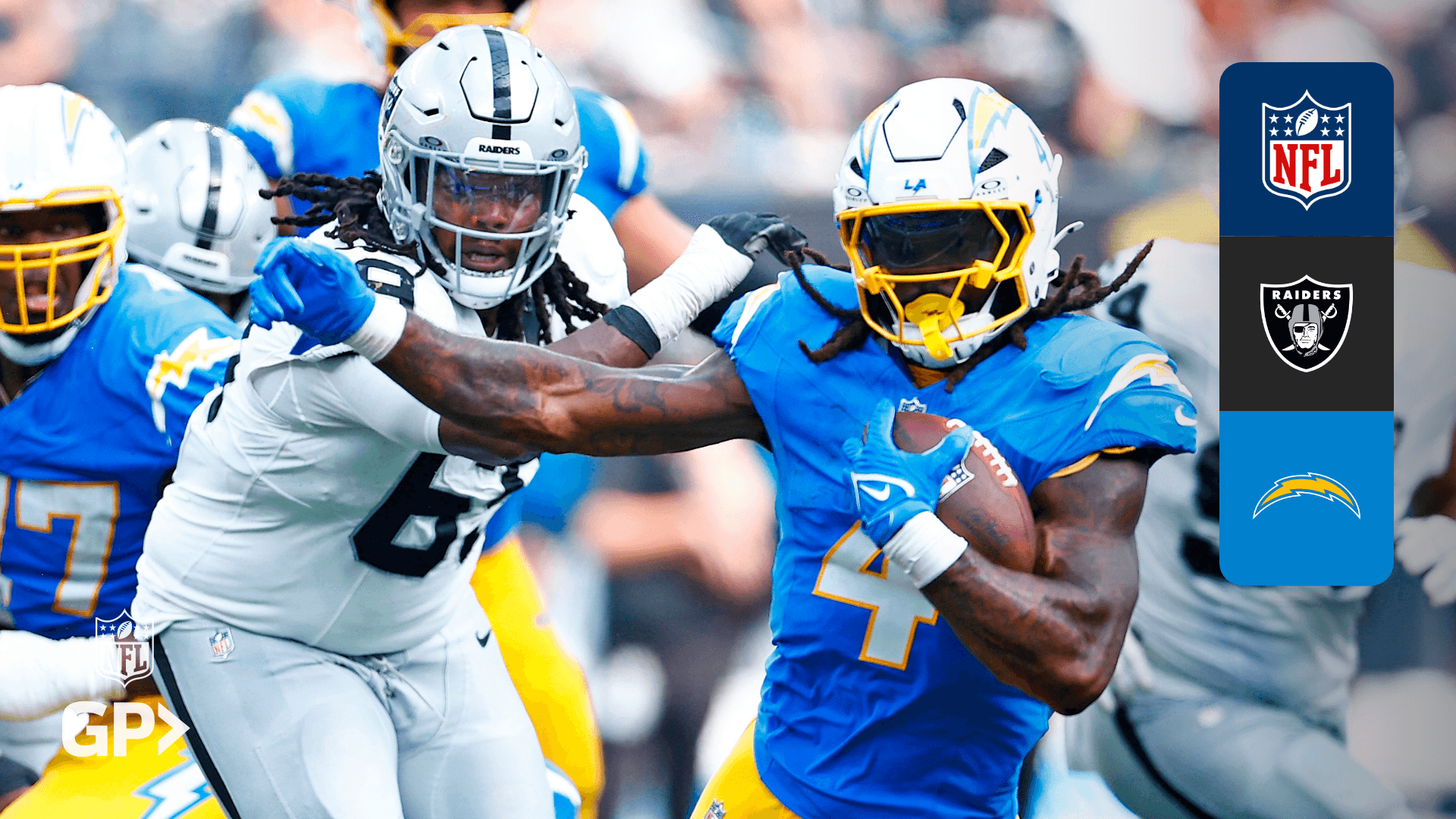 شاهد البث المباشر لـ Raiders @ Chargers | DAZN SA