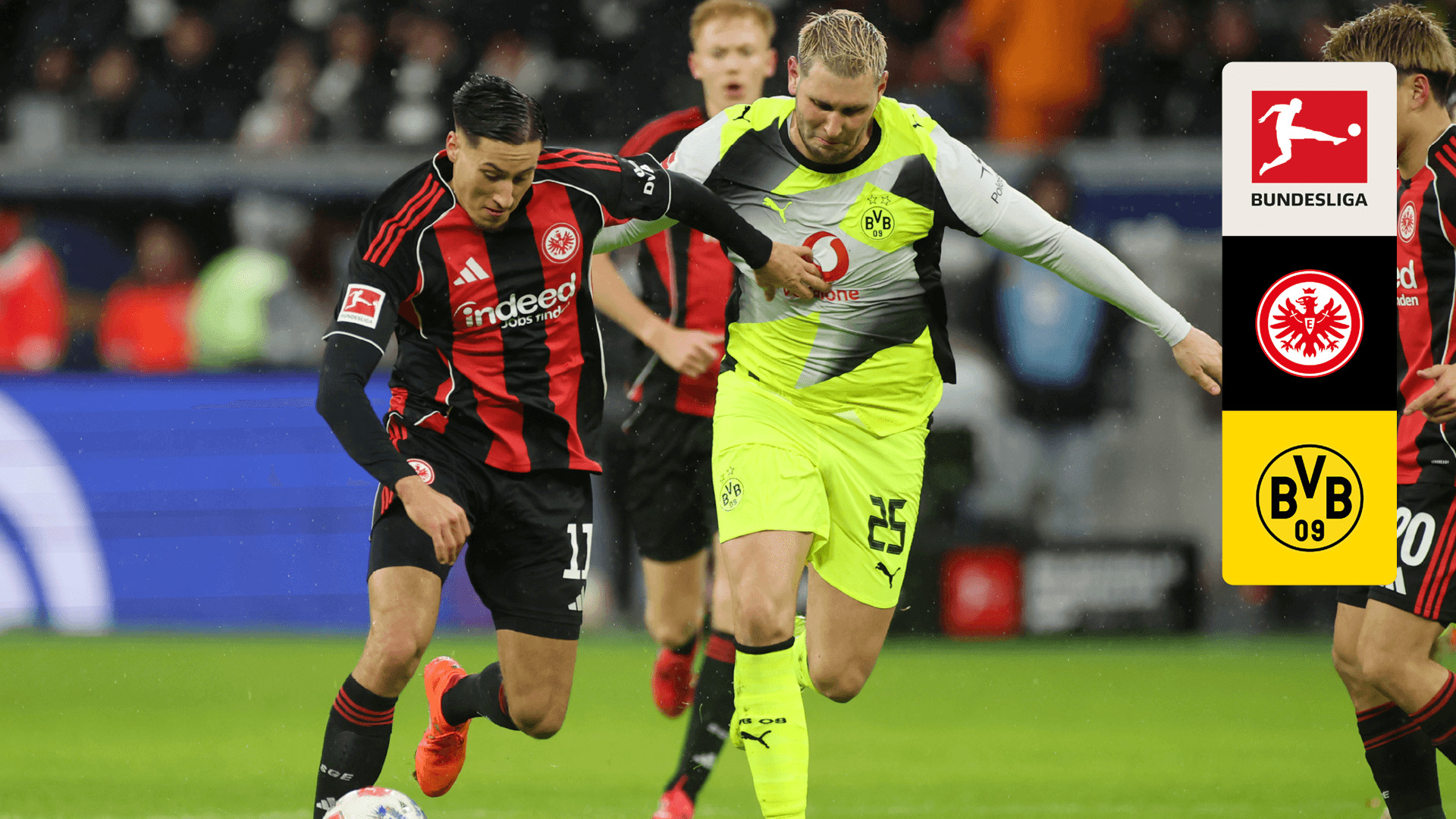 Watch Late drama as Frankfurt and Dortmund share points in six-goal ...