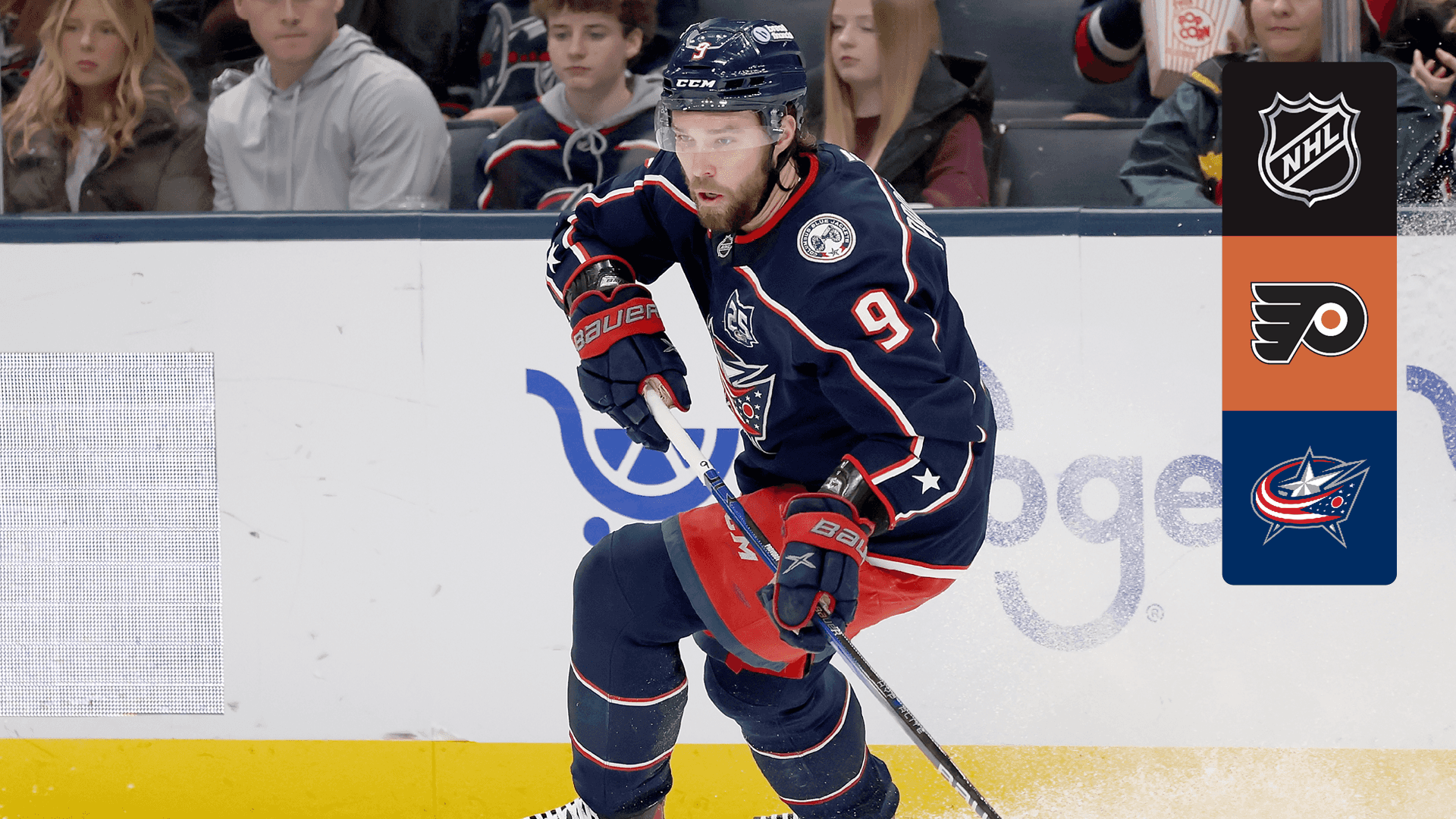 Watch Flyers @ Blue Jackets Live Stream Online | DAZN ME