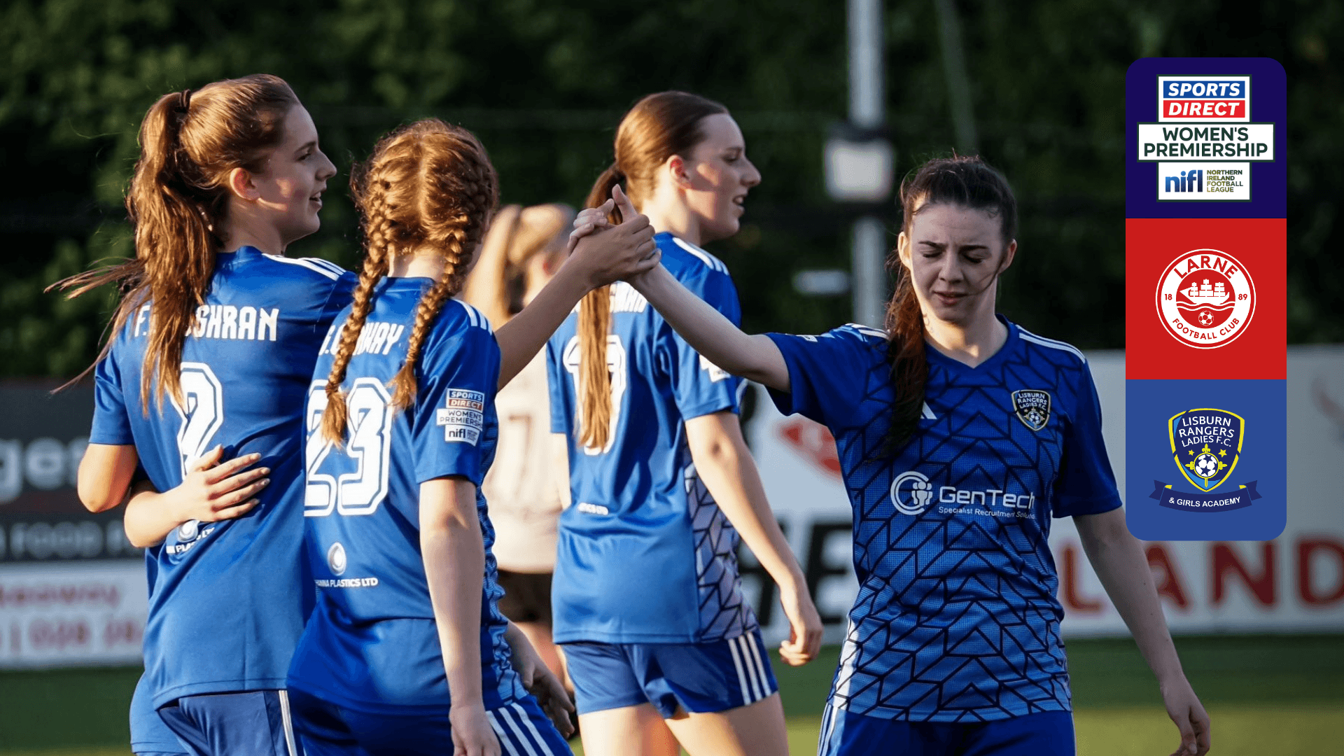 شاهد Larne Women vs. Lisburn Rangers على الإنترنت | DAZN IQ