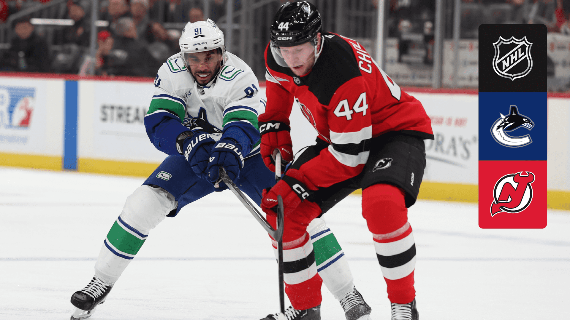Watch Canucks @ Devils Live Stream Online | DAZN AE