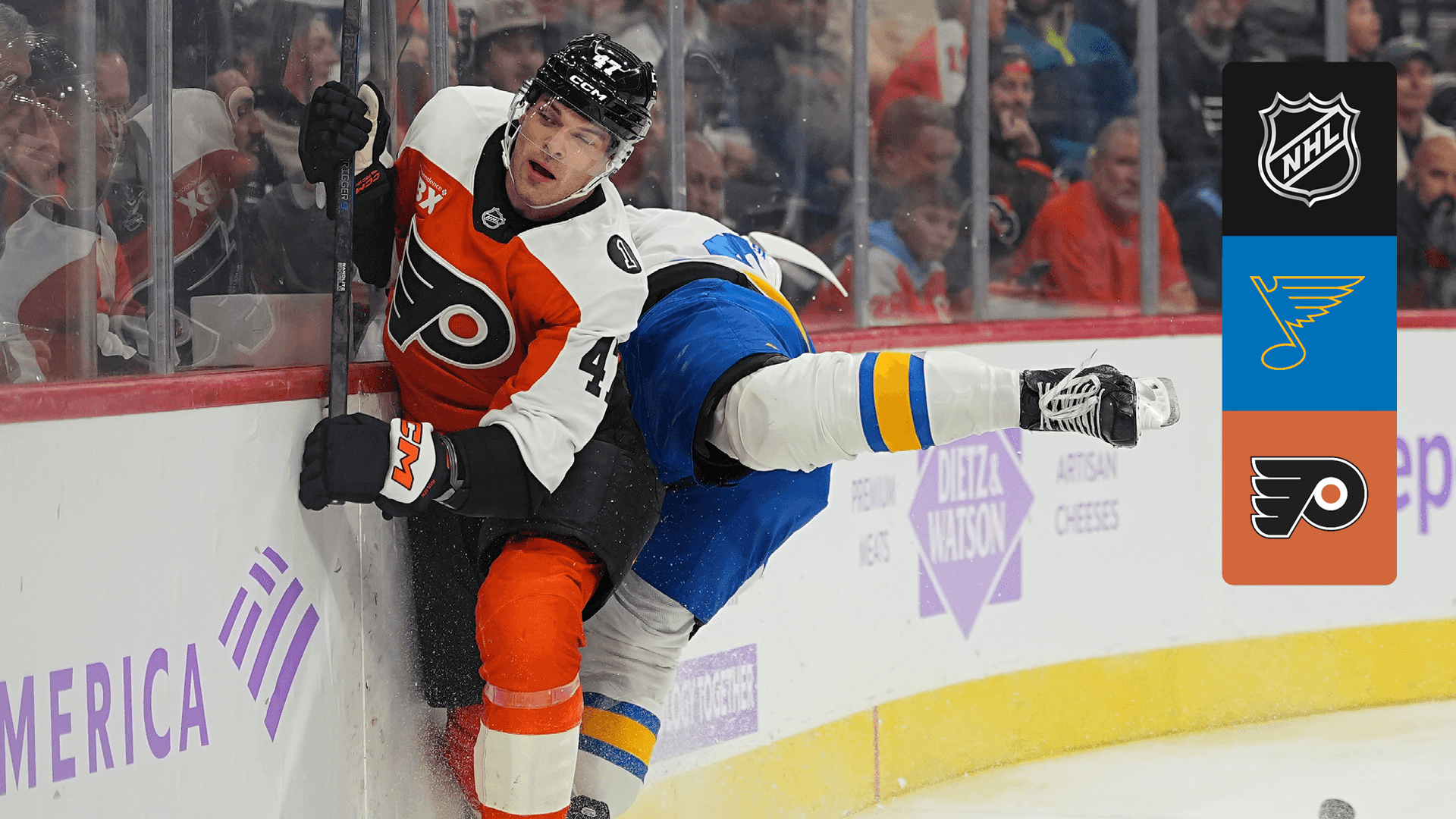 شاهد البث المباشر لـ Blues @ Flyers | DAZN MA