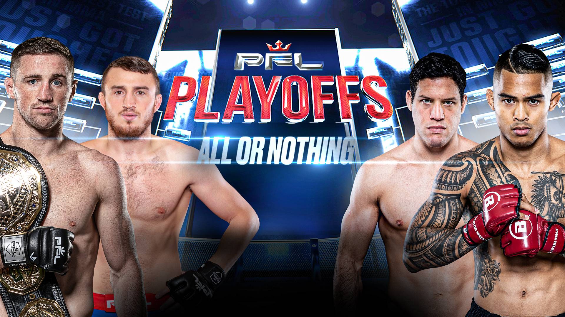 Watch PFL 9 | 2024 Playoffs - Welterweight & Featherweight Live Stream | DAZN JO