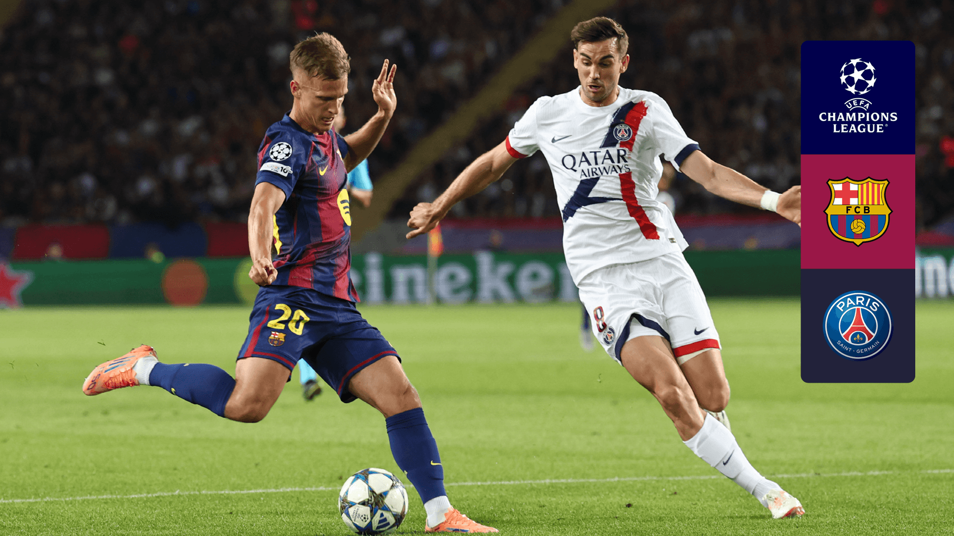 Watch Barcelona - PSG Live Stream Online | DAZN DE