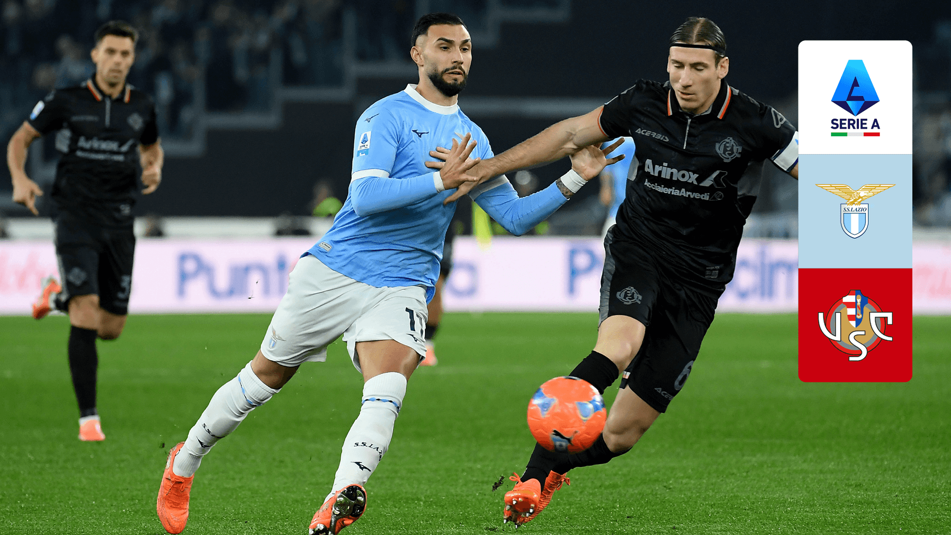 Regardez les diffusions en direct de Lazio - Cremonese | DAZN BE