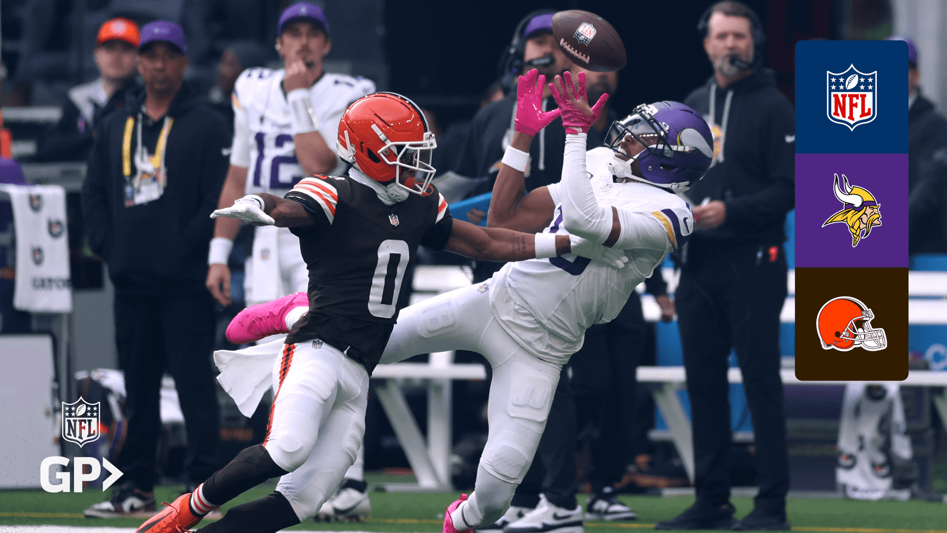 Regardez les diffusions en direct de Vikings vs. Browns | DAZN BE