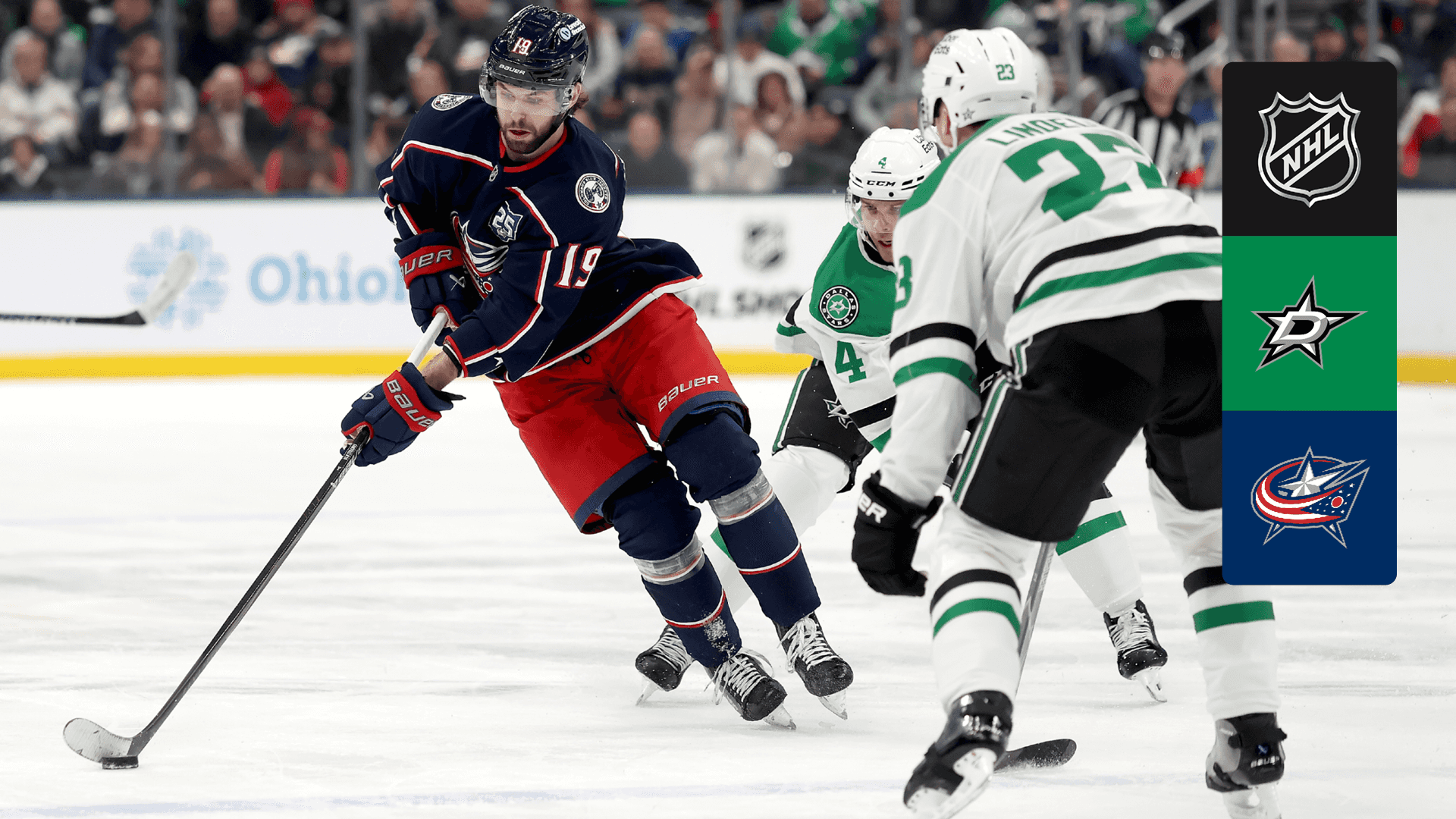 Watch Stars @ Blue Jackets Live Stream Online | DAZN QA