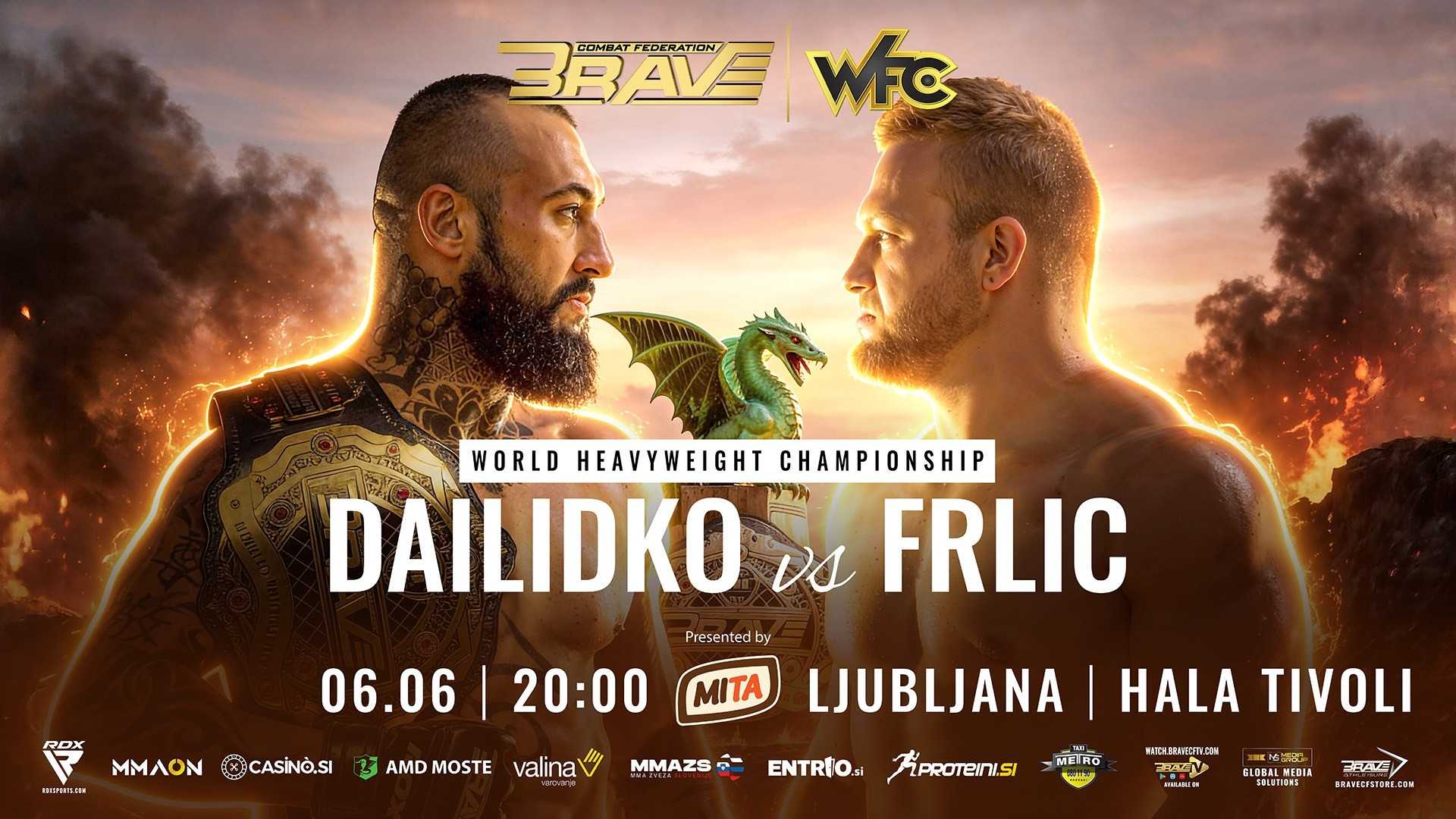 Regardez les diffusions en direct de Brave CF 106: Slovenia | DAZN BE