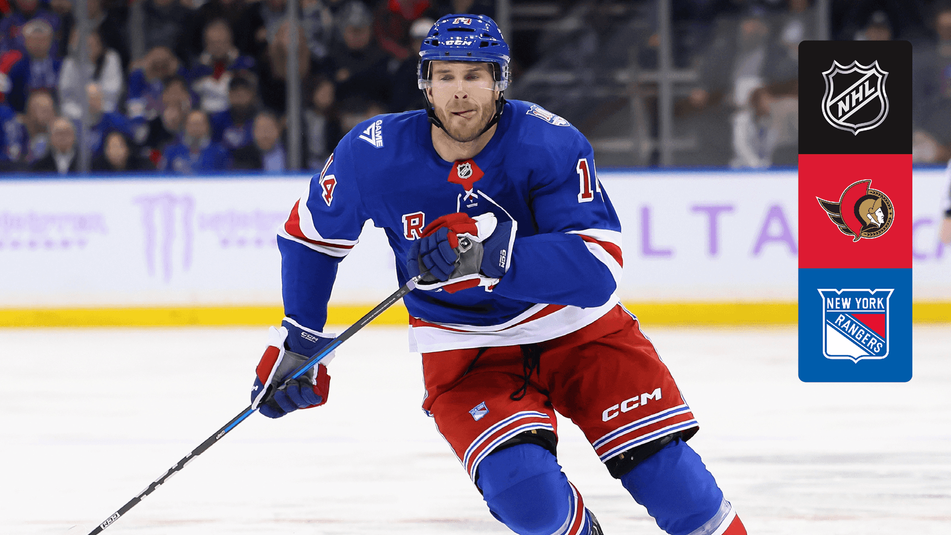 Watch Senators @ Rangers Live Stream Online | DAZN IN