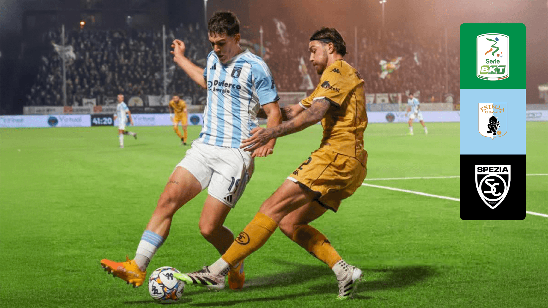 Virtus Entella - Spezia in Diretta Streaming | DAZN IT